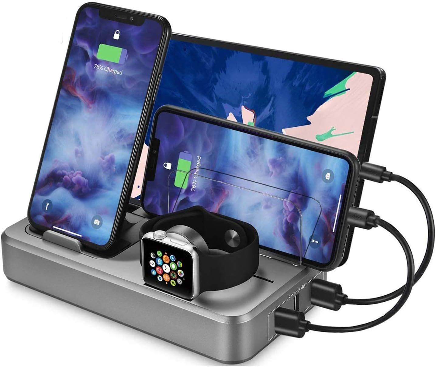 Amazon.com: Phone Charger Station for Multi Device Sendowtek 5 Port 50W ...