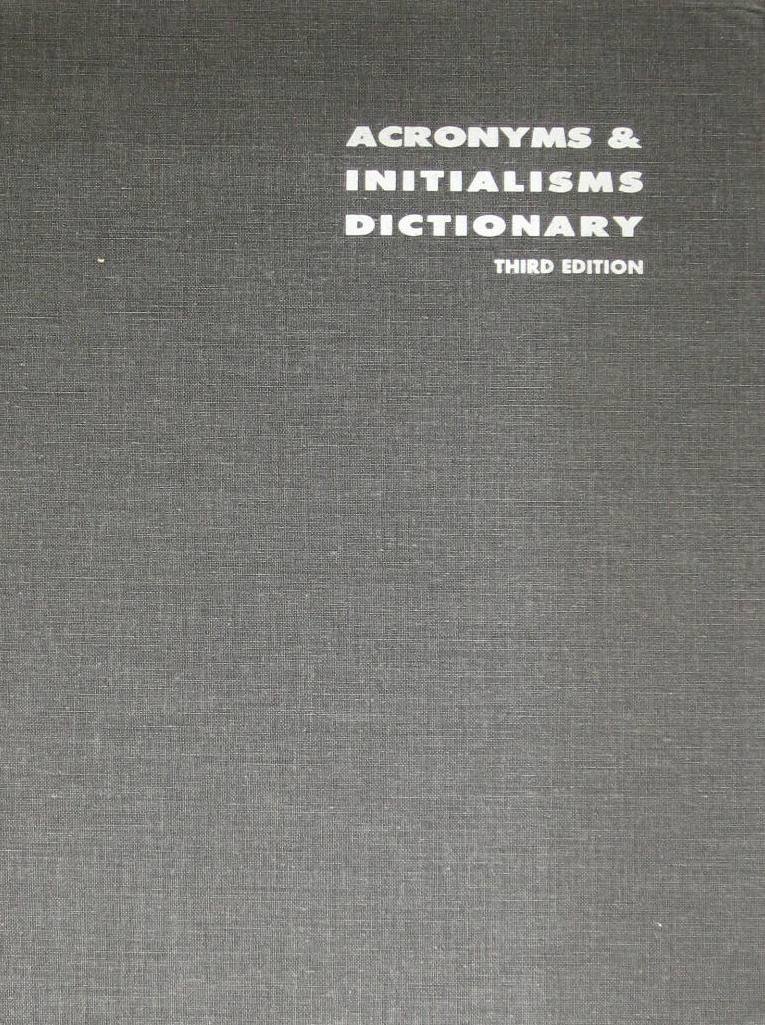 Acronyms And Initialisms Dictionary: Ellen T. Editors Crowley: Amazon ...