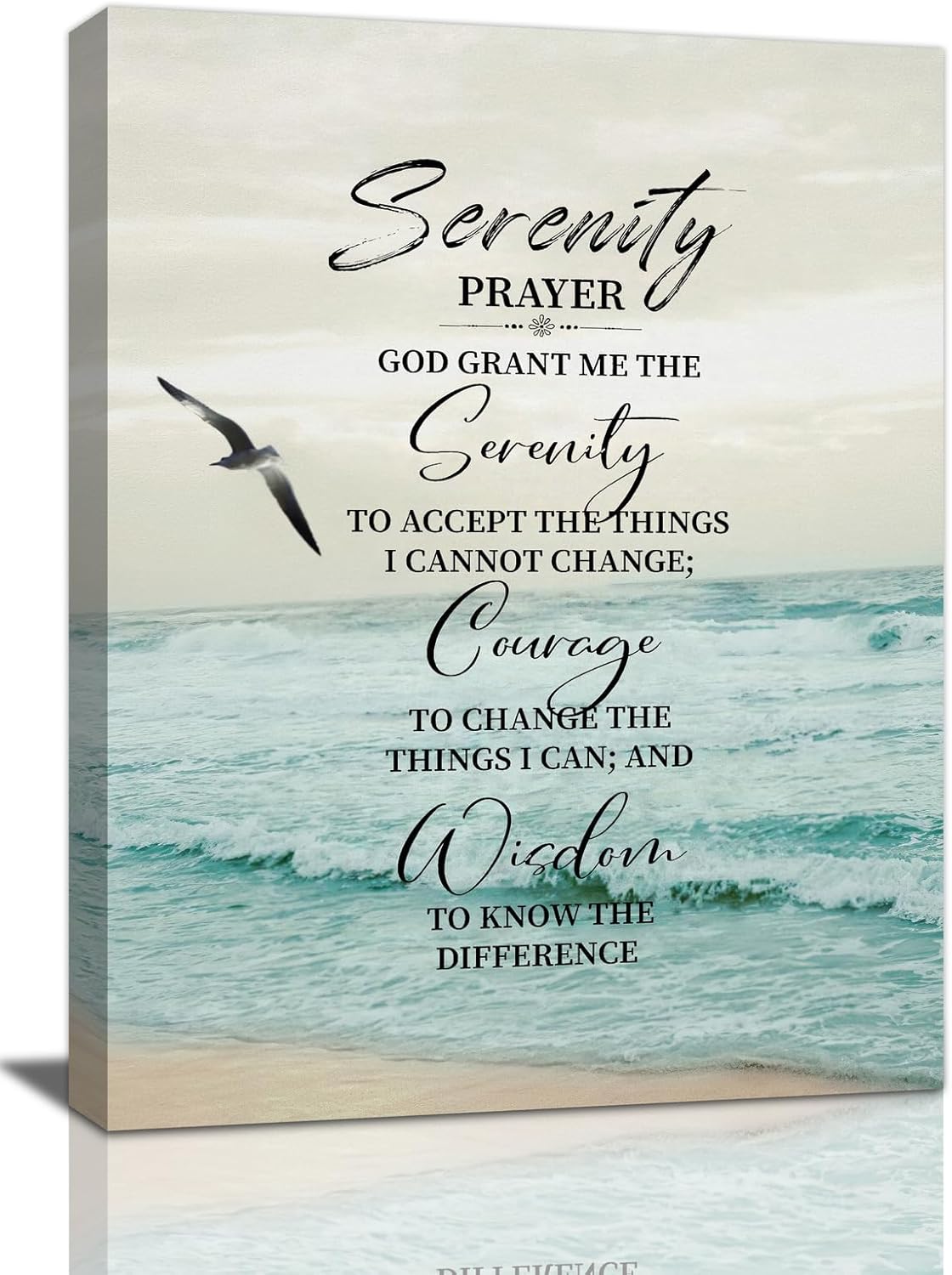 Serenity Prayer Decor Wall Art God Grant Me The Serenity Canvas Prints ...