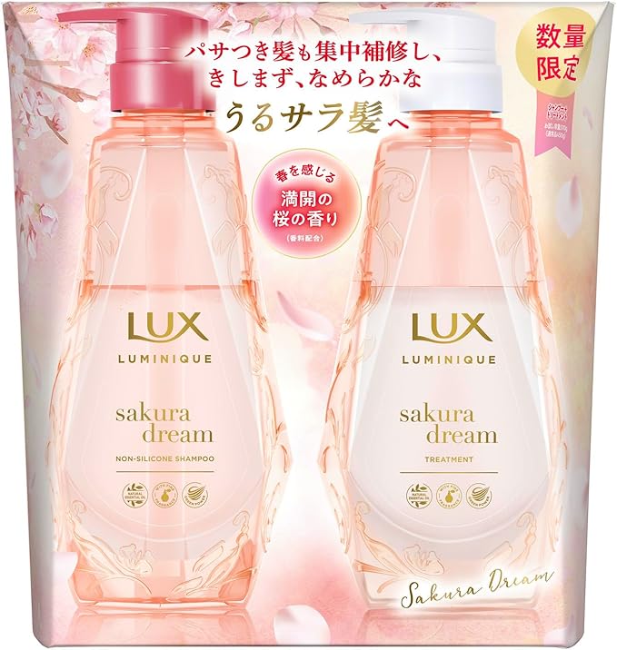 Amazon | LUX(ラックス)ルミニーク サクラドリーム シャンプーコンディショナー ポンプペア 370g+370g | LUX(ラックス) | シャンプー・コンディショナーセット 通販