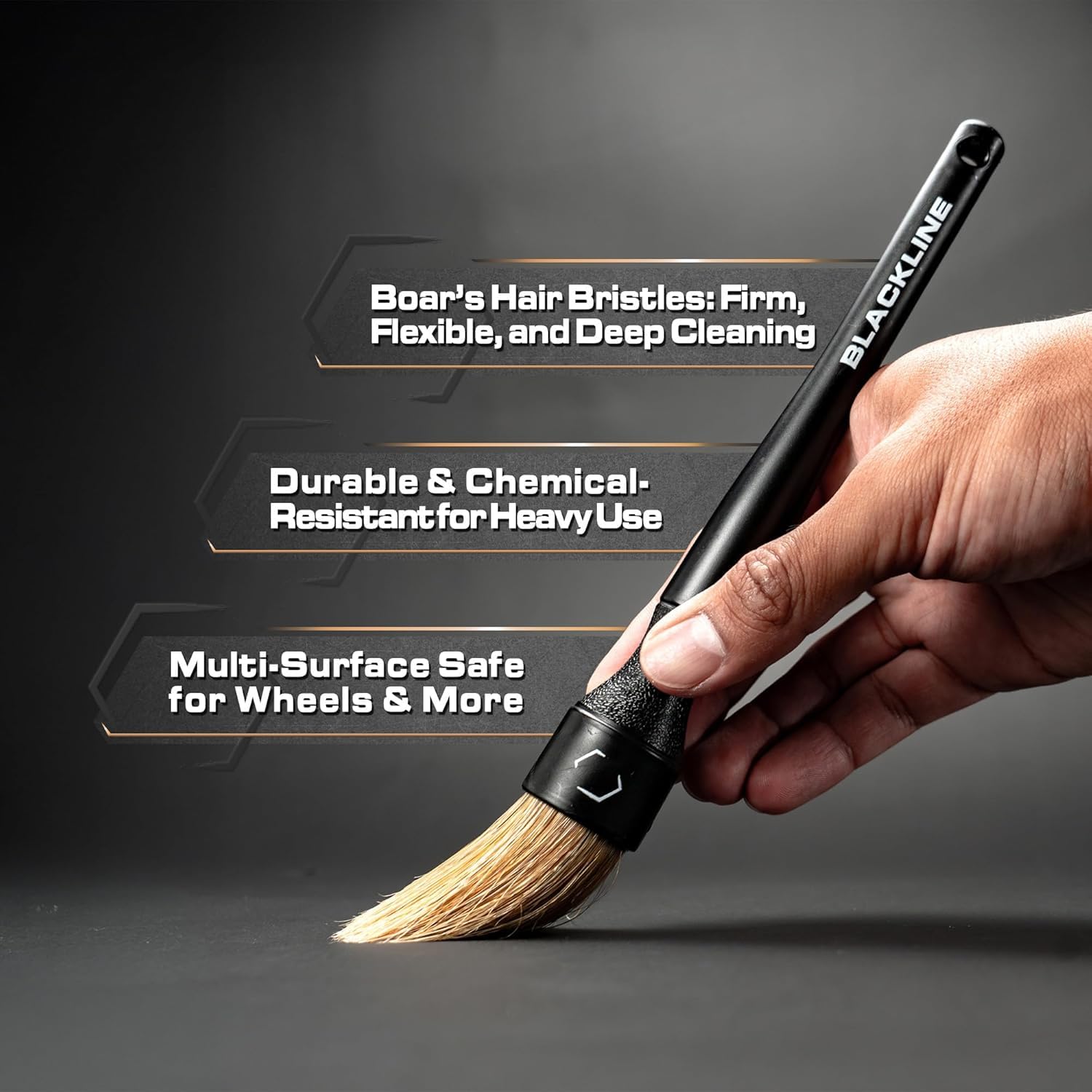 Snapklik.com : Blackline Car Care Boar Hair Brushes- Luxury Car ...
