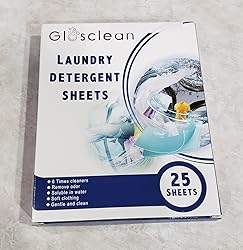 Amazon.com: Glosclean Laundry Detergent Sheets - 50 Strips (25 Sheets ...