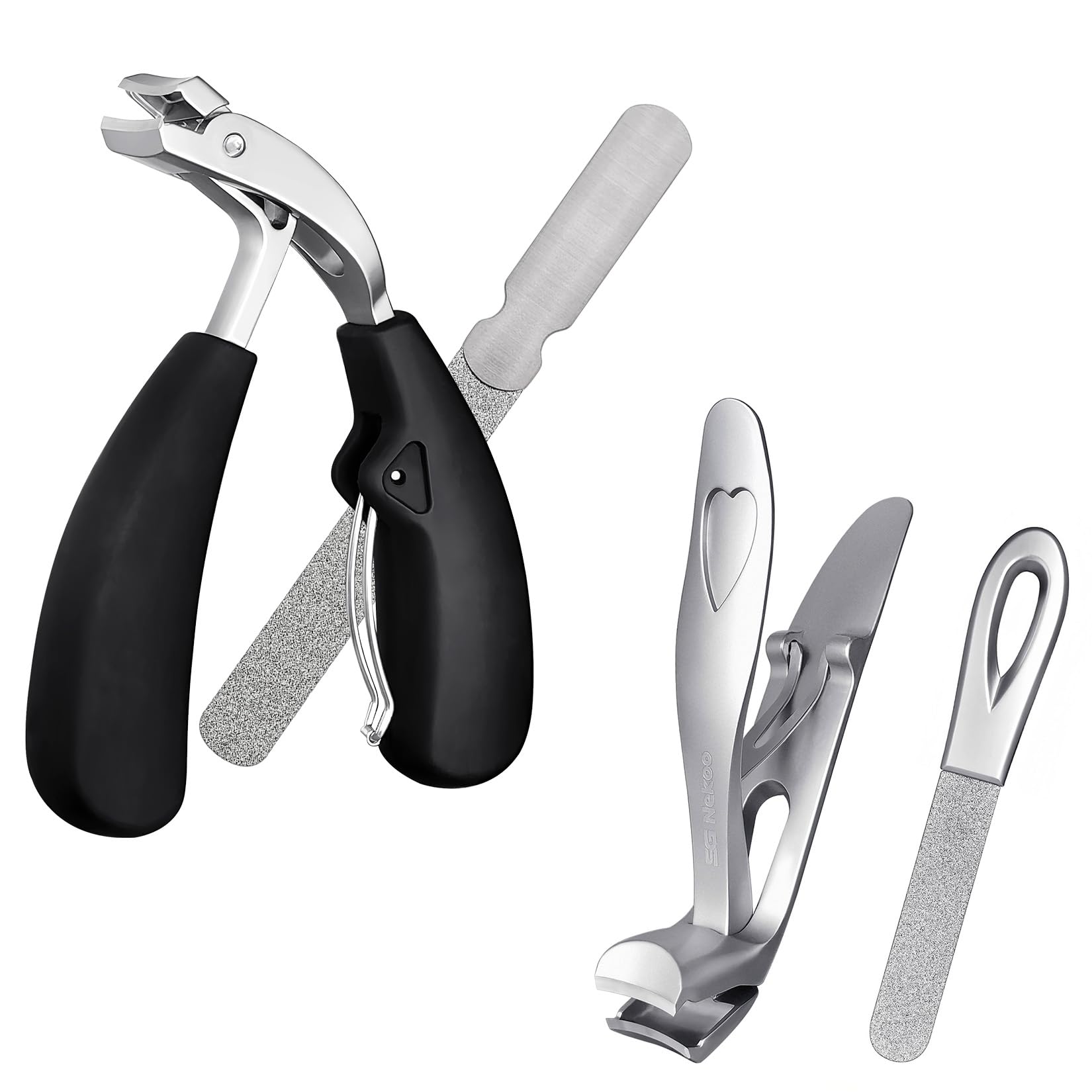 Amazon.com: SG Nekoo Angled Toenail Clippers for Thick or Ingrown Toe ...