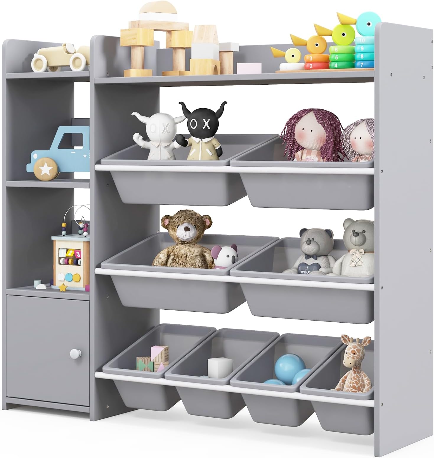 Amazon.com: Xilingol Kids Toy Storage Organizer, 4-Tier Toy Organizers ...