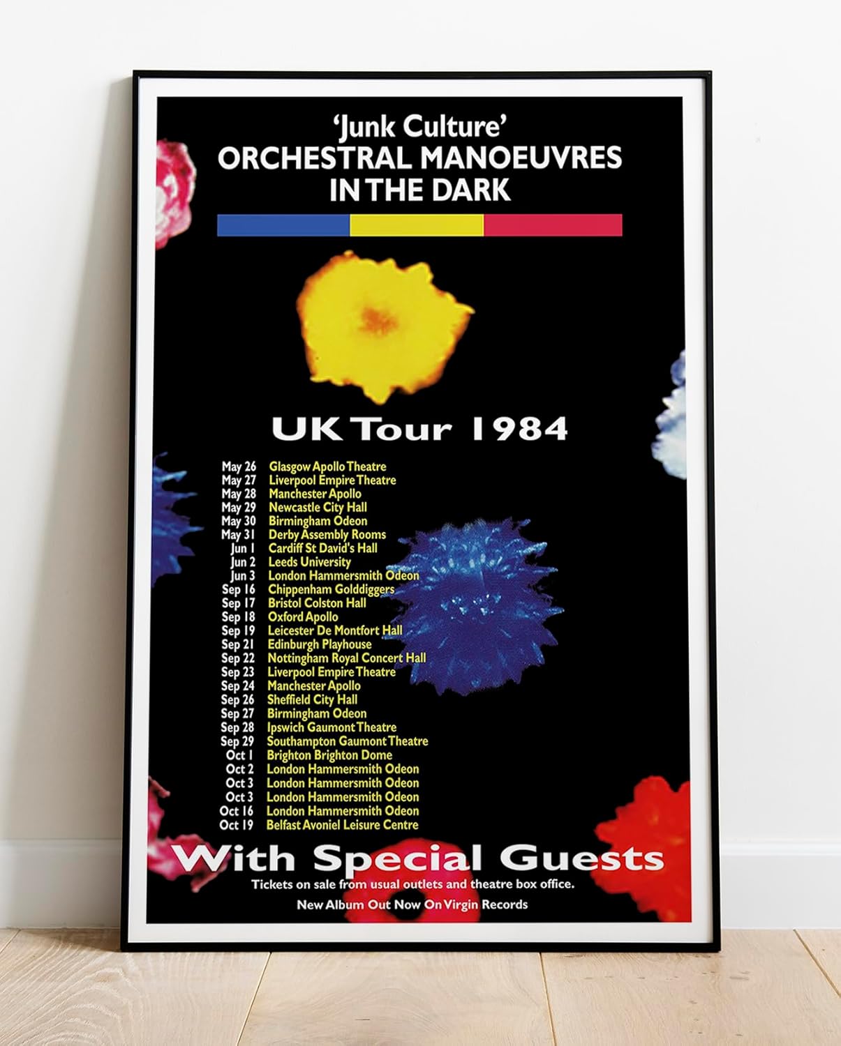 Junk Culture Poster OMD Orchestral Manoeuvres in the Dark Concert Tour ...