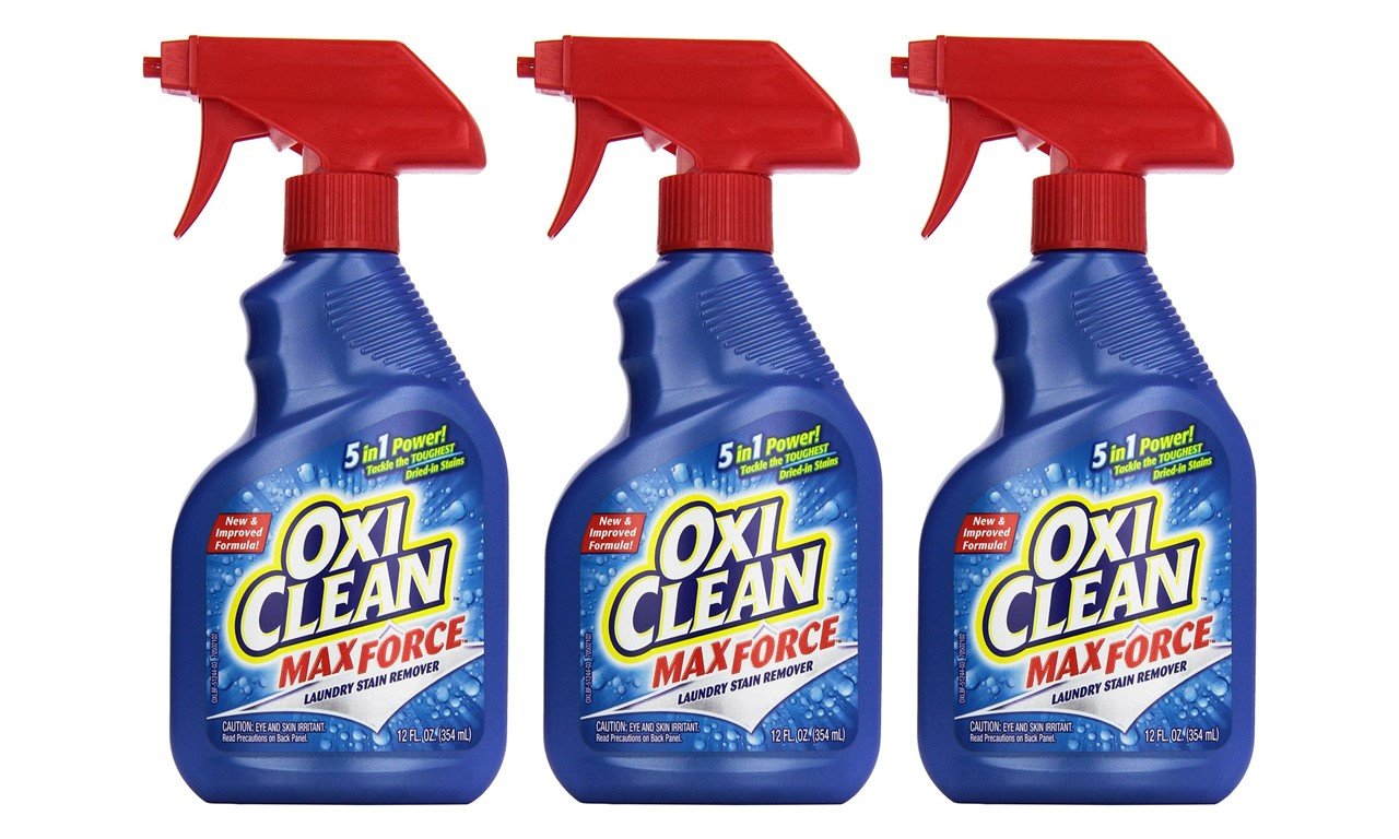 OxiClean Max Force Laundry Stain Remover Spray 12 Ounce (Pack of 3 ...