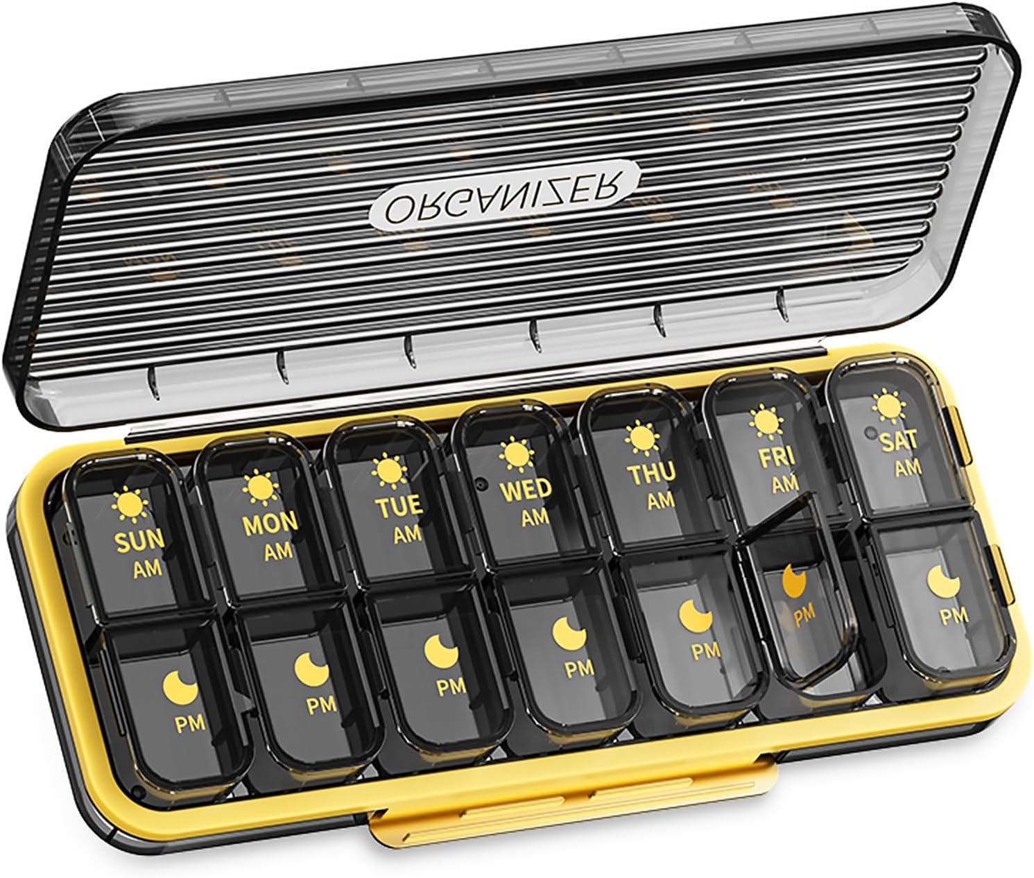 Amazon.com: 7-Day Pill case 2 Times a Day, Pill Organizer 2 Times a Day ...