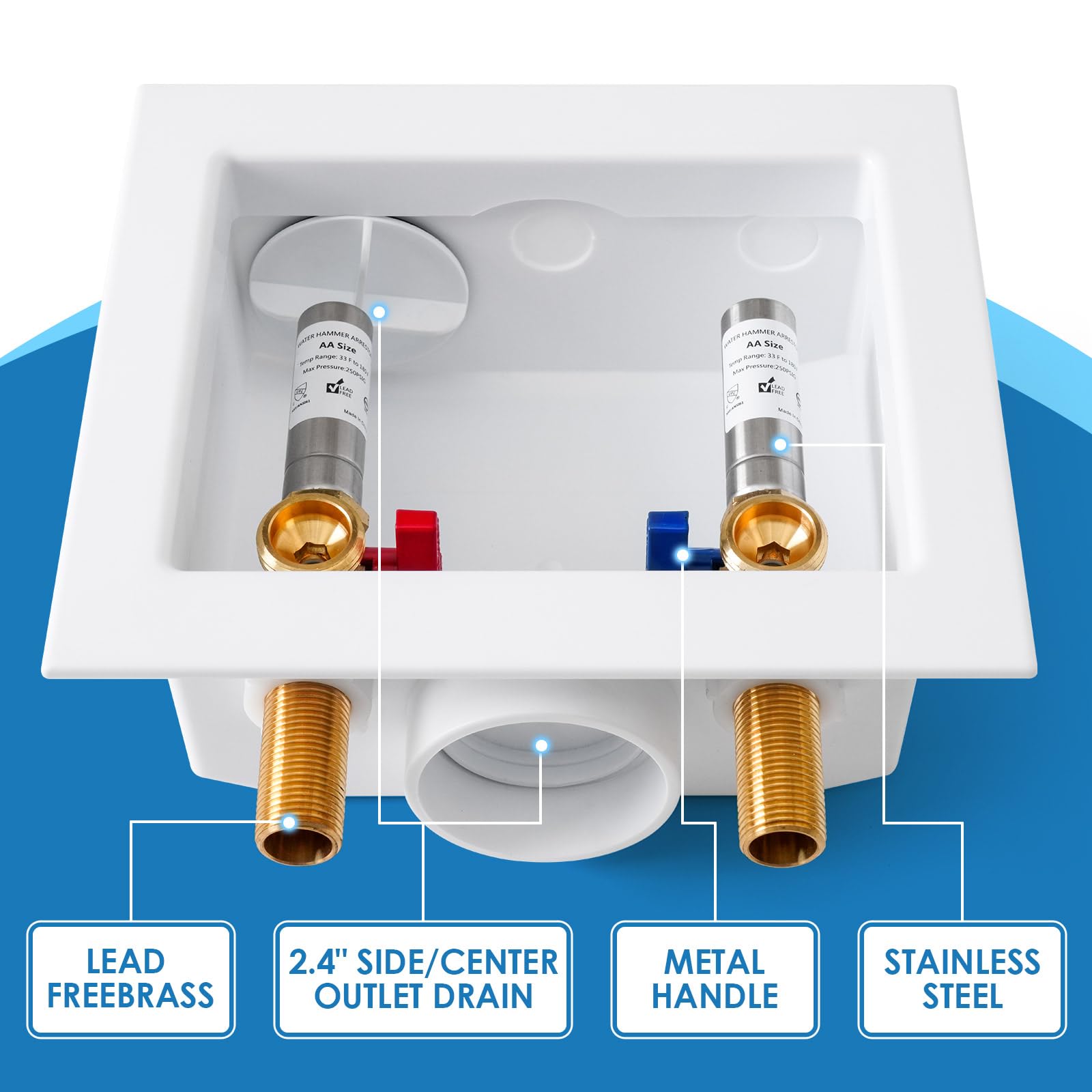 Laundry Bypass Valve PEX Washing Machine Valves The Home Depot