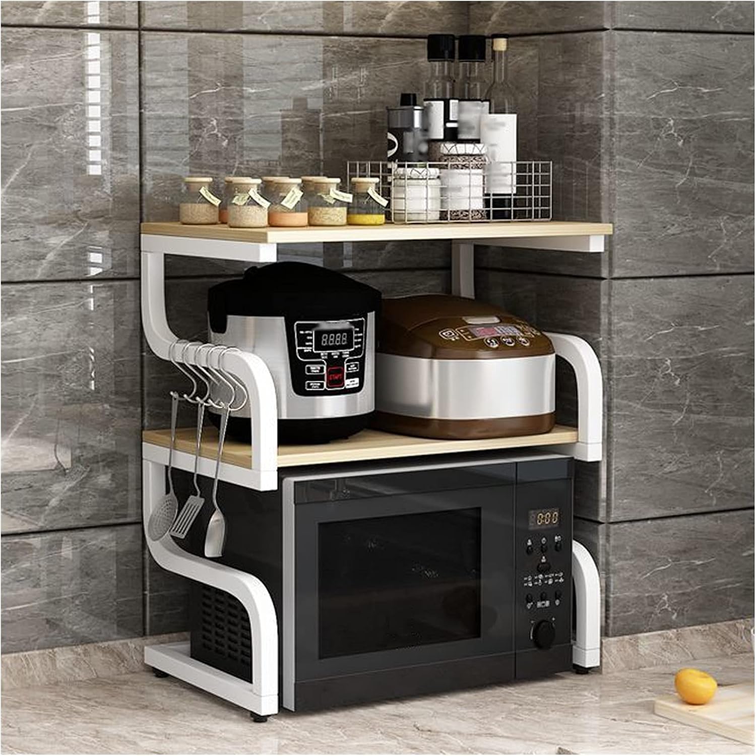 Amazon.com - Microwave Oven Rack Microwave Oven Rack Kitchen Rack ...
