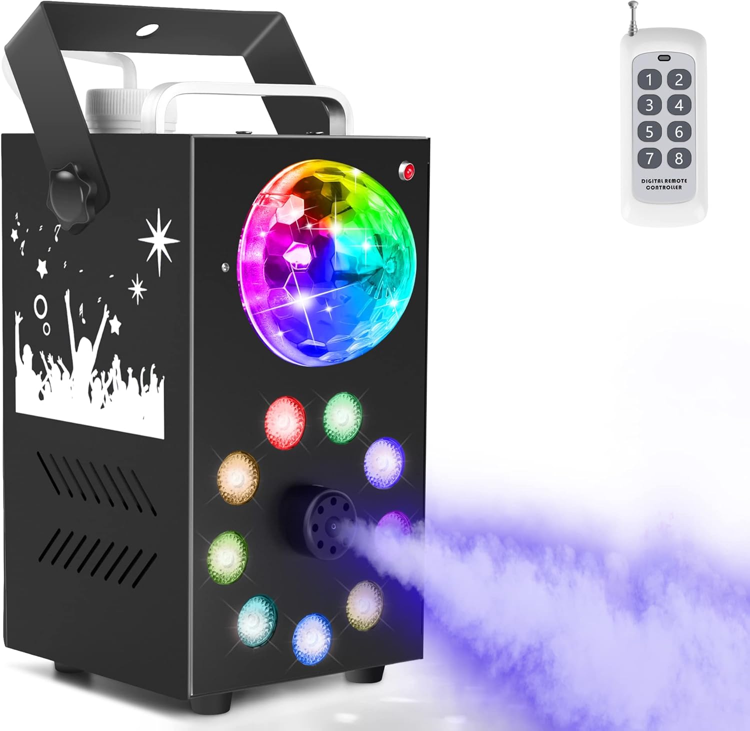 Amazon.com: Fog Machine, 700W Smoke Machine with 3500 CFM Fog, 9 LED ...