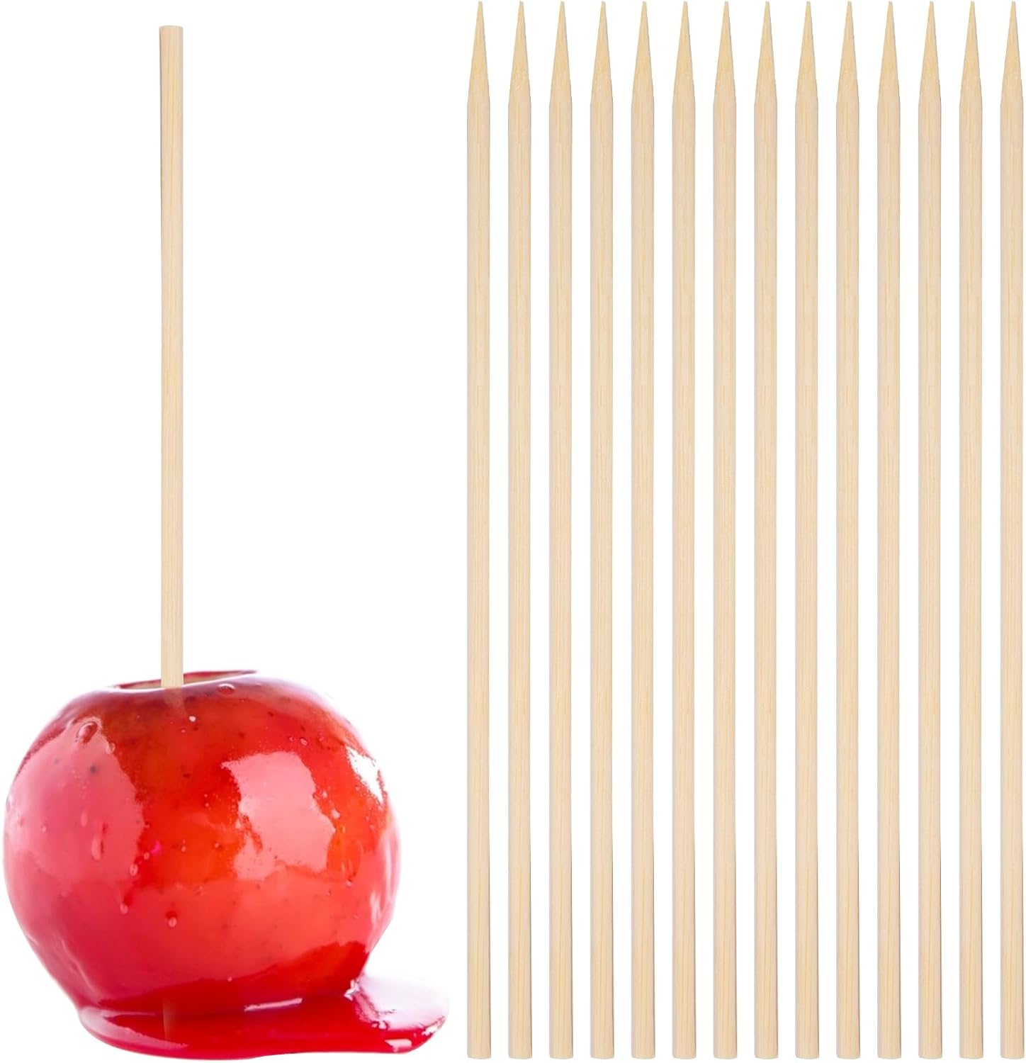 HANSGO Brochetas de bambú natural a granel, pinchos de madera de 0.118 ...