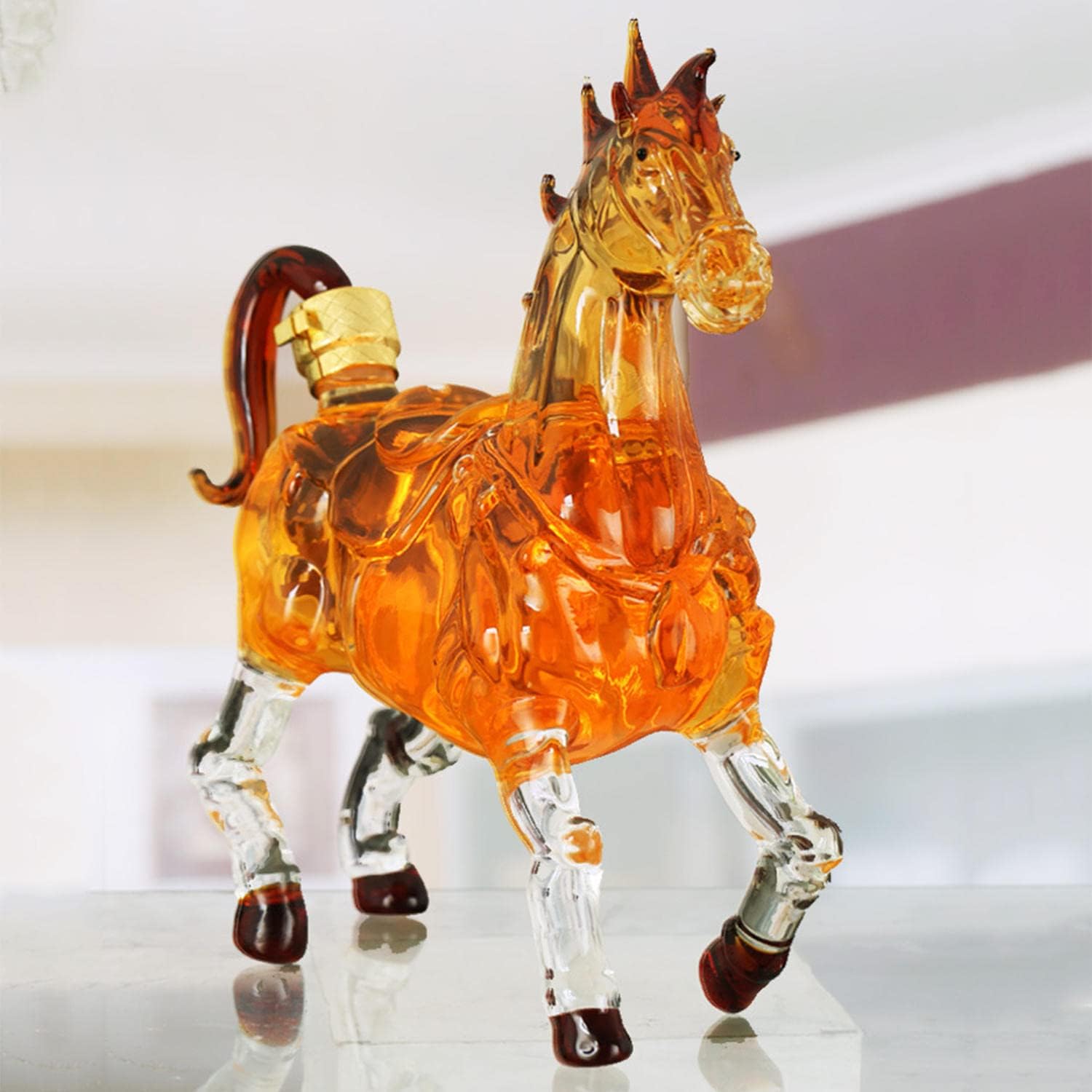Amazon.com | NF 1000ML Rooster Whiskey Decanter Zodiac Animal Wine ...