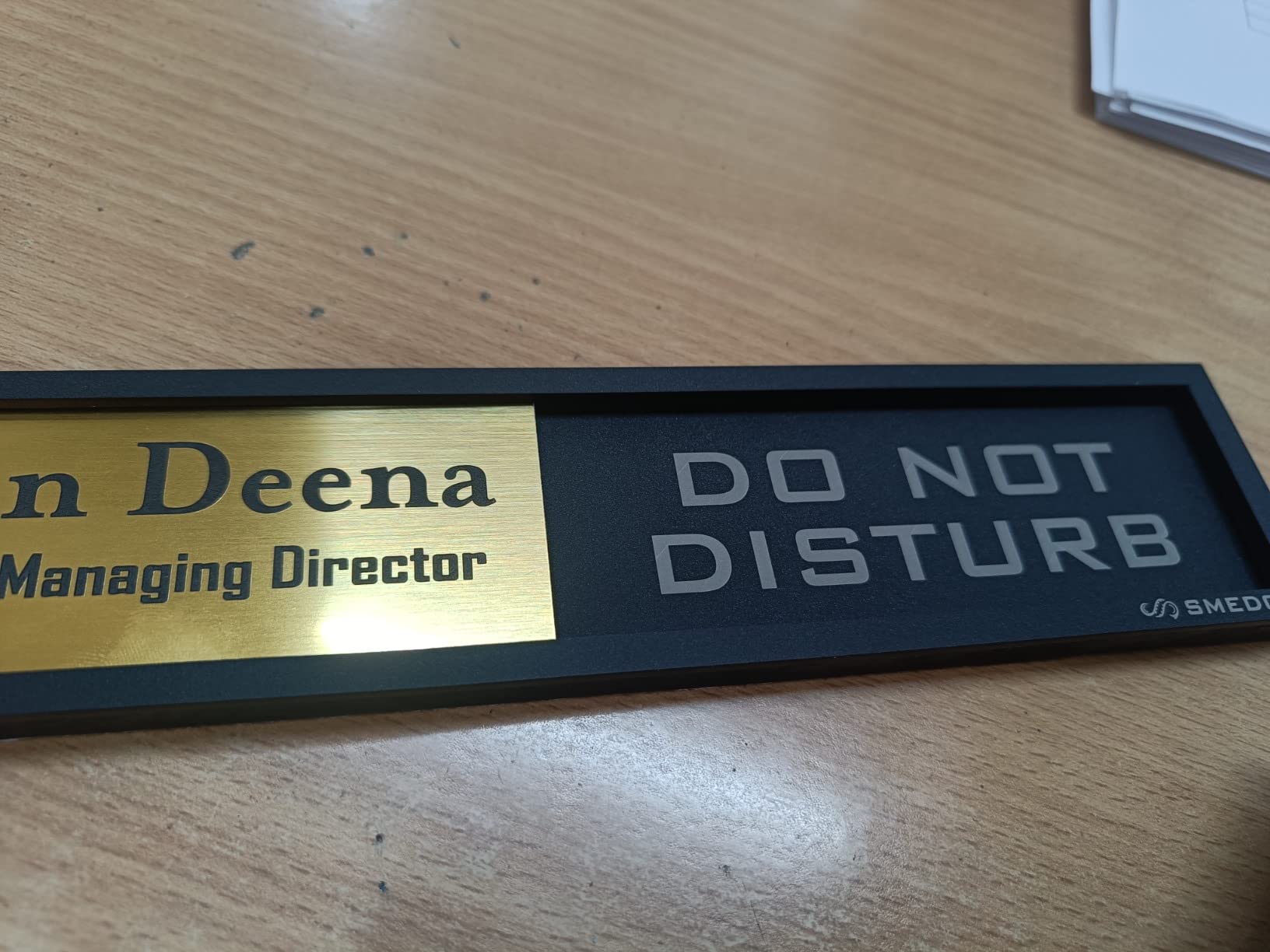 "CUSTOM TEXT SLIDING SIGN" SMEDOR Professional sliding sign board - on ...