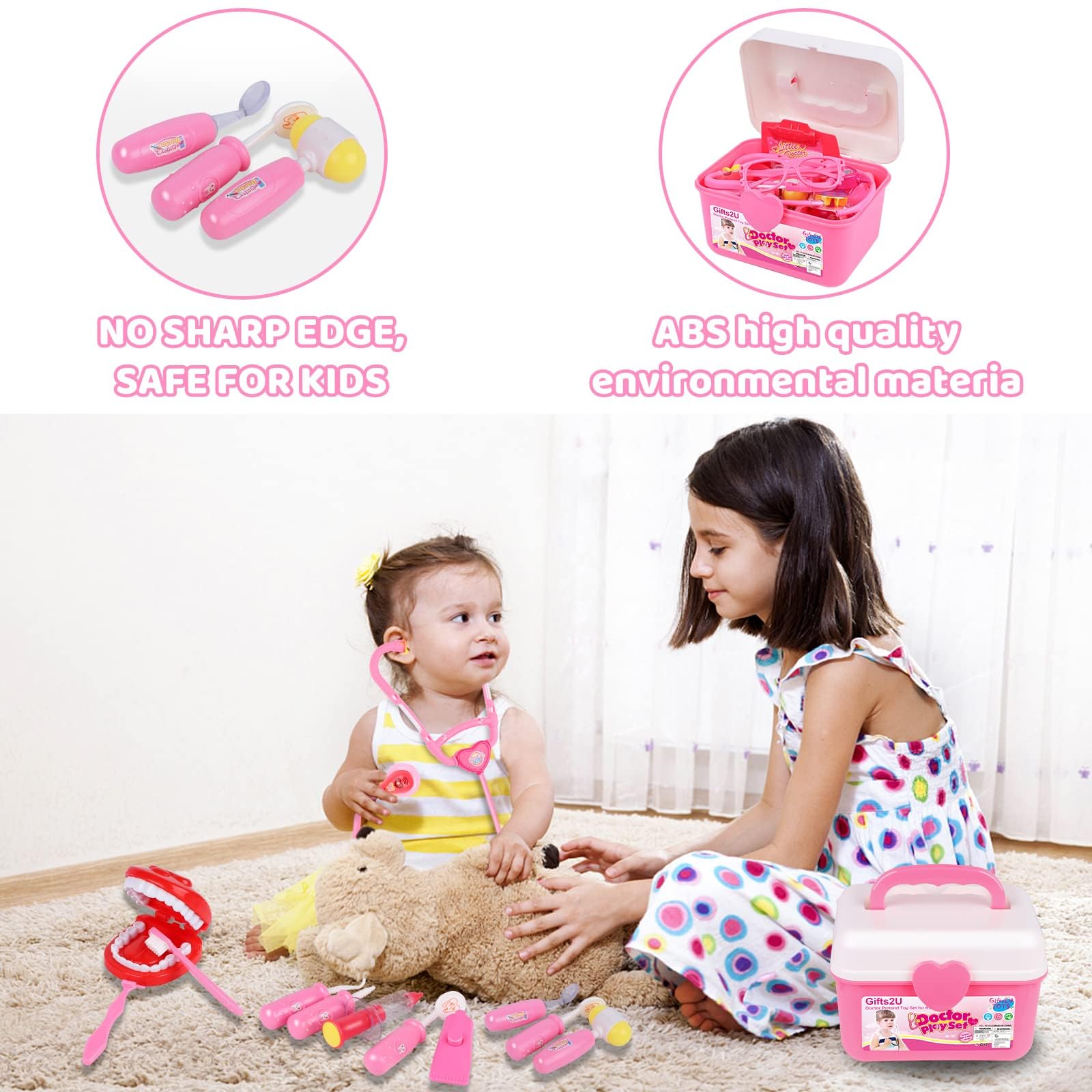 Snapklik.com : Gifts2U Doctor Kit For Toddlers 3-5, Medical Pretend ...