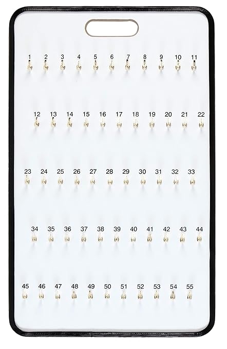 Amazon.com: Key Board with Self-Closing Tabs - 55 Hooks - 18 1/4ʺW x 29 ...