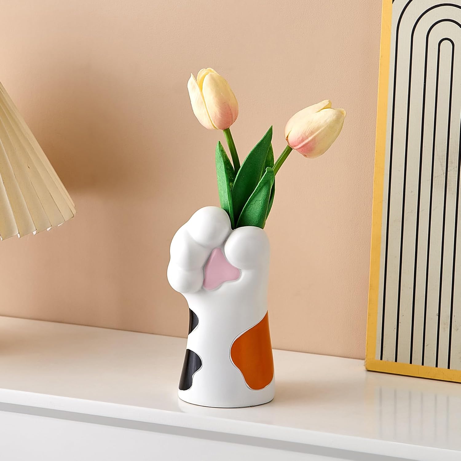 Amazon.com: Cat Vase Cute Vase for Home Decor Modern Minimalist Flower ...