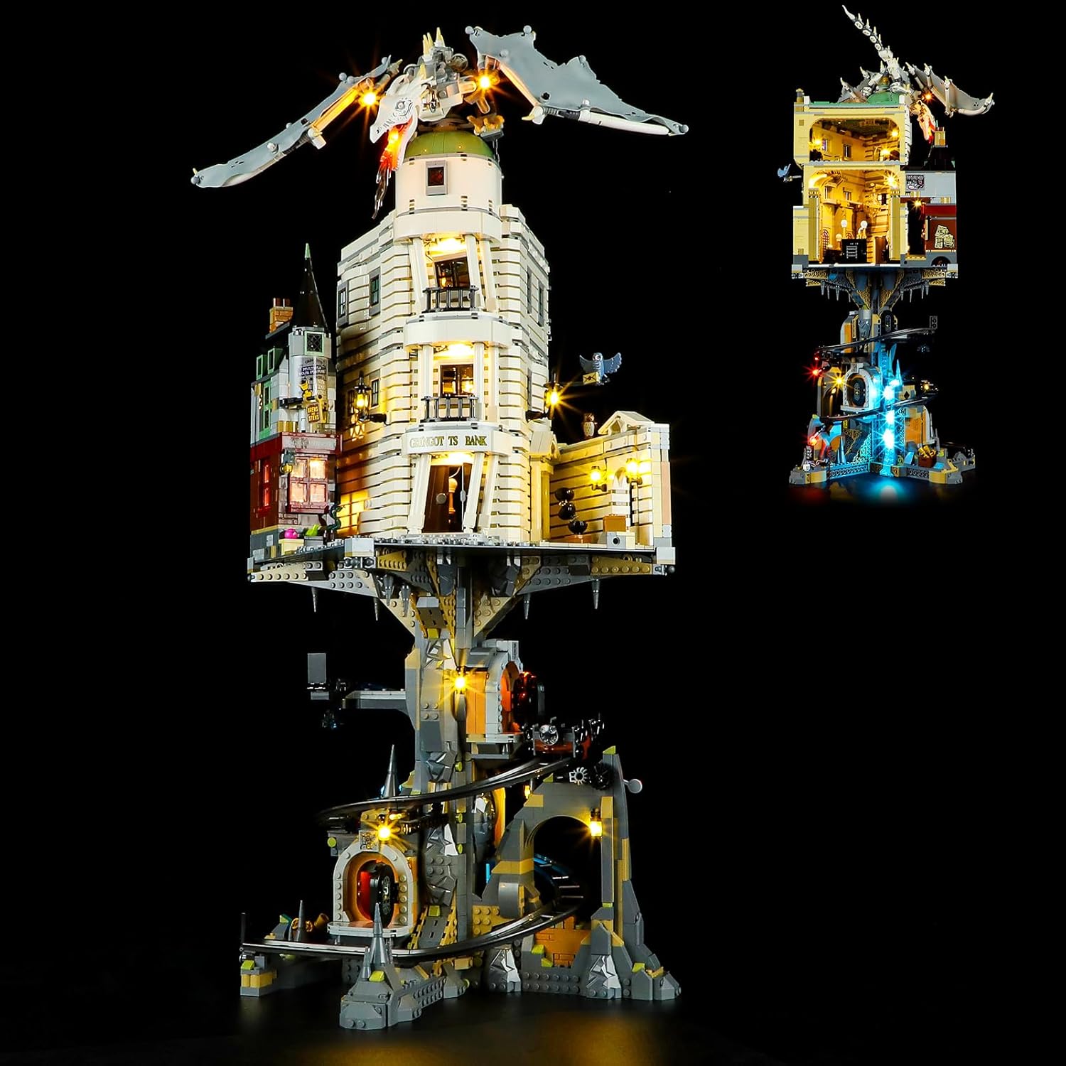 Amazon.com: BOOZUU Light Kit for Lego-76417 Gringotts-Wizarding-Bank ...