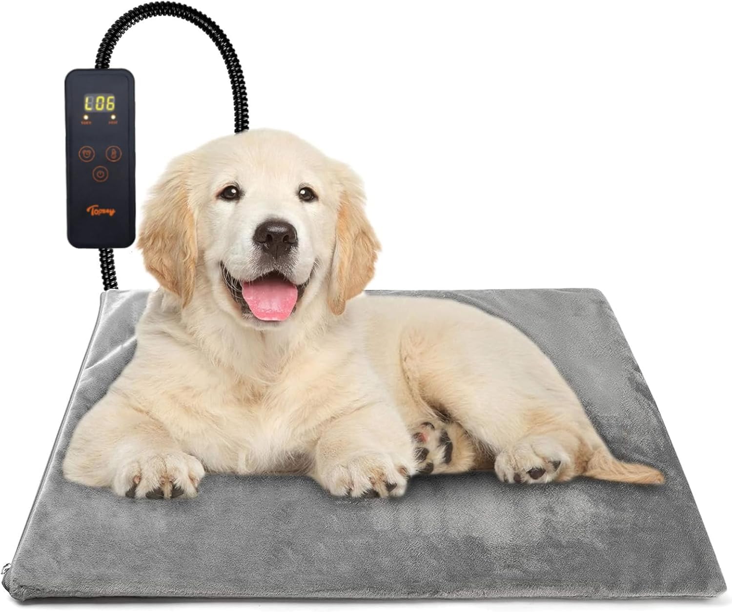 Toozey Dog Heat Pad 60 x 45 cm, Safe Electric Pet Heating Mat with ...