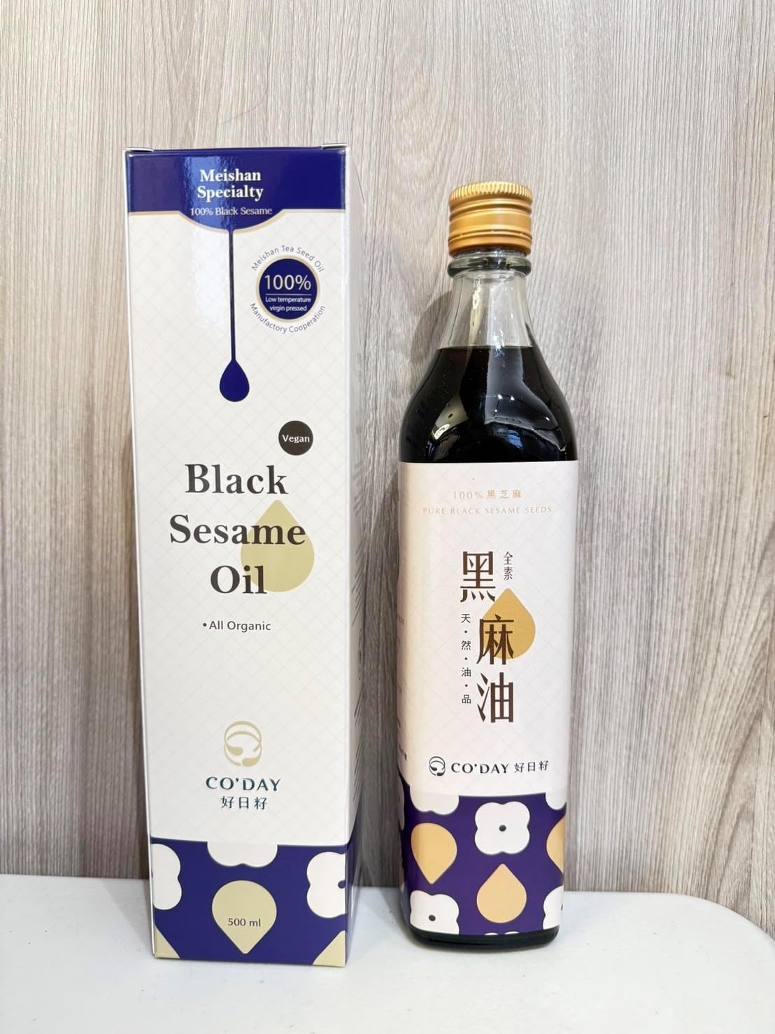 Amazon.com : Mei Shan Tea Seed Oil Black Sesame Oil from Taiwan, Pure ...