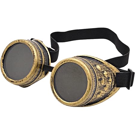 Amazon.com: New Sell Vintage Steampunk Goggles Glasses Gothic Glasses ...