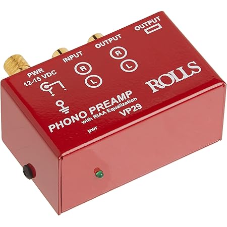 Amazon.com: rolls Phono Preamp, Red (VP29) : Musical Instruments