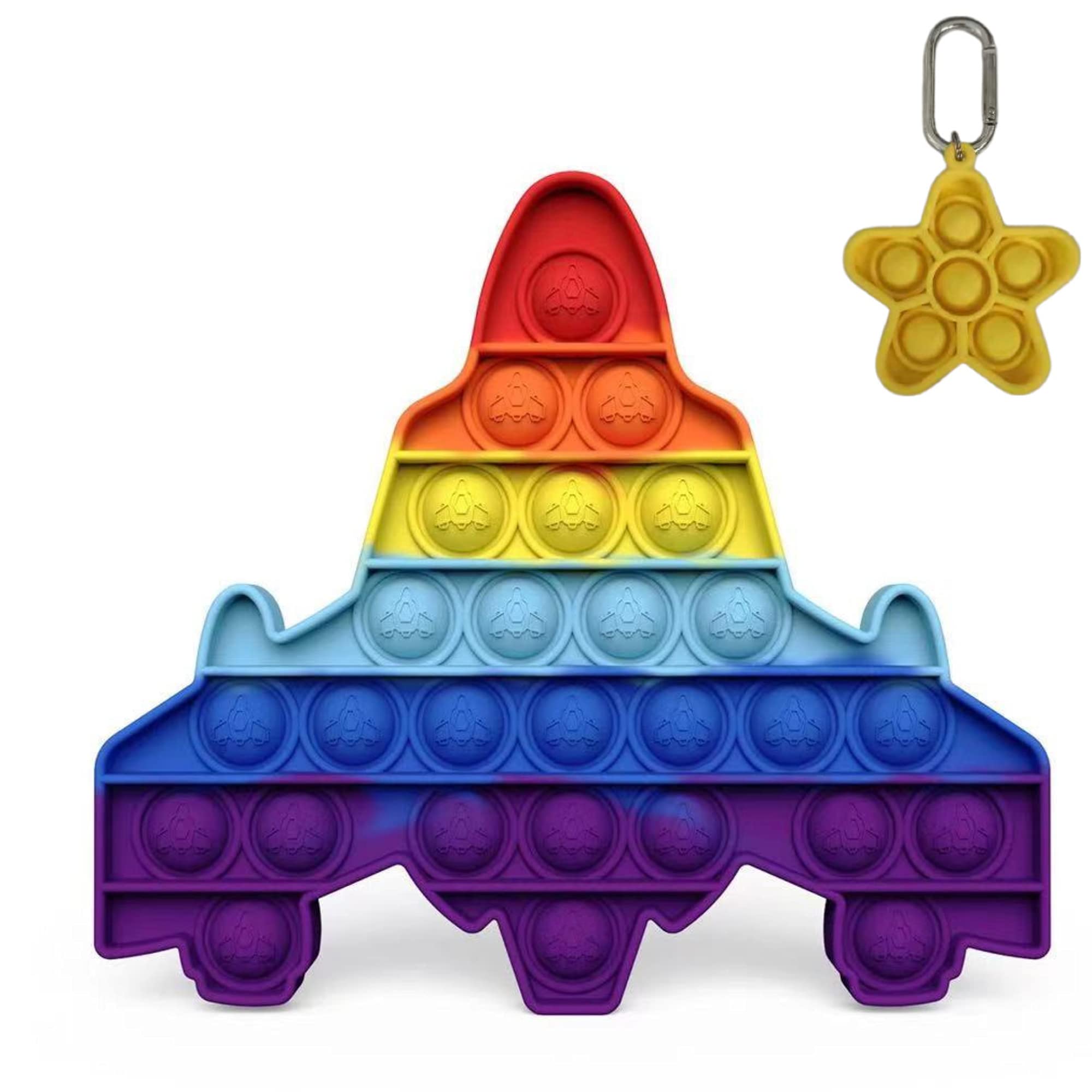 Toyovo Uk 2 Pack Rocket Pop Push It Fidget Toys | Desertcart QATAR