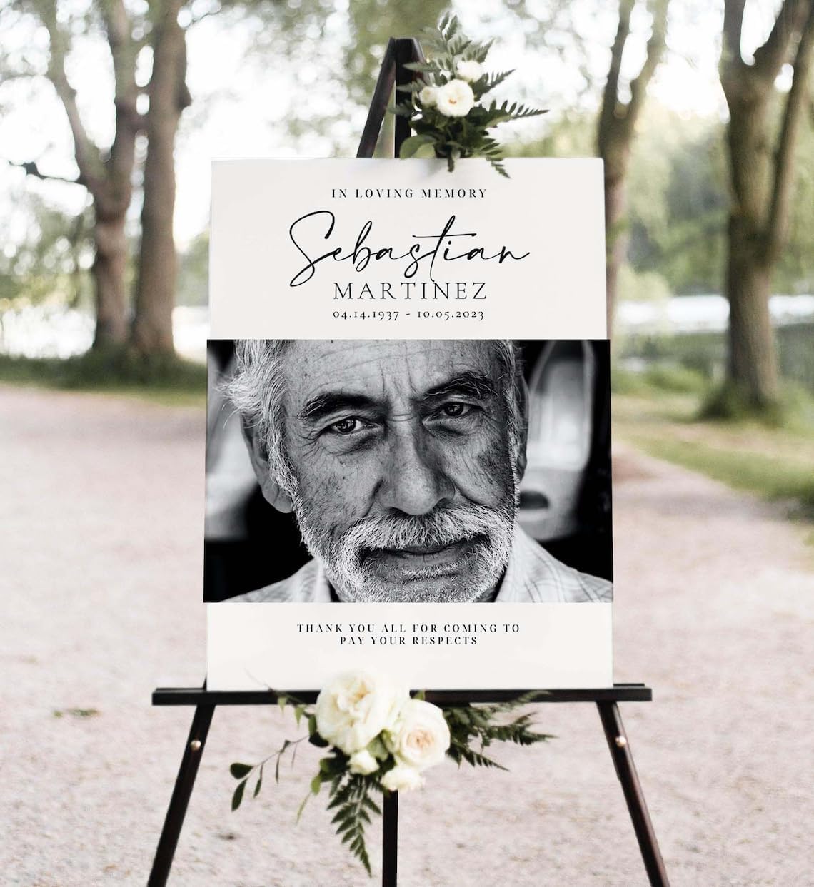 Amazon.com : In Loving Memory Sign, Funeral Sign, Funeral Welcome Sign ...