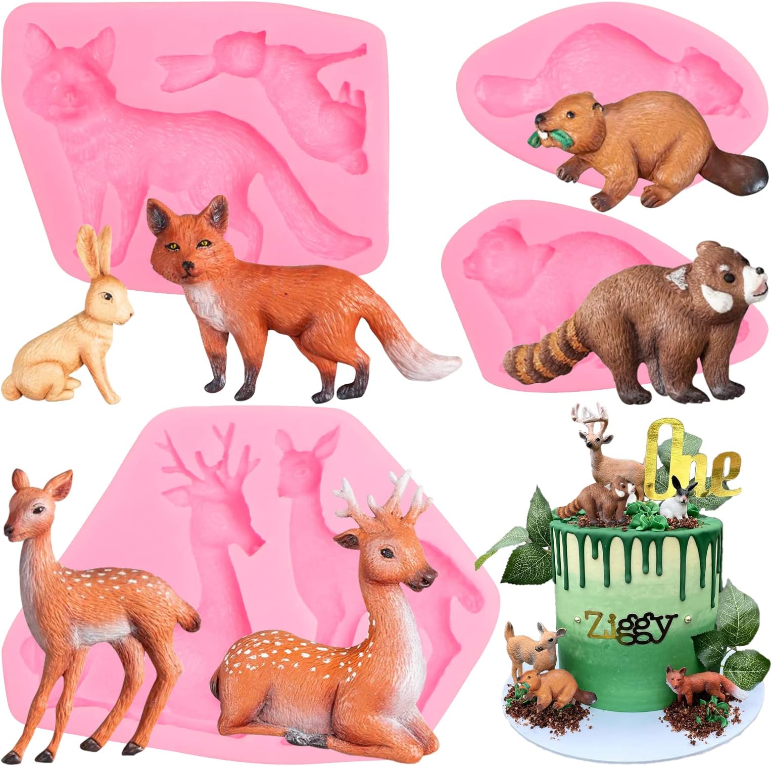 Amazon.com: 3D Cute Fox Head Animal Silicone Mold DIY Soap Mould ...