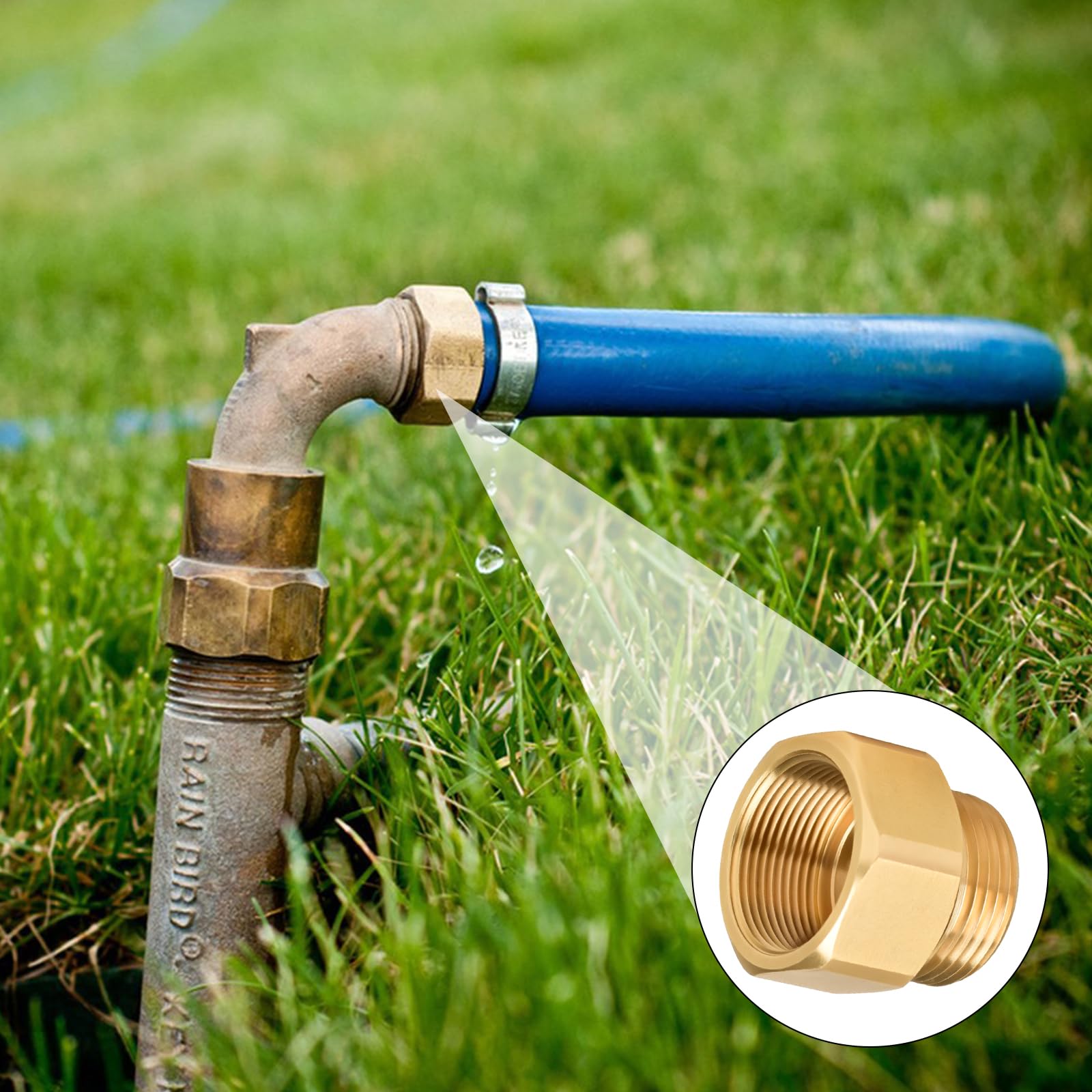 Snapklik.com : 1 Pack Hose Bib Adapter Garden Hose Spigot Adapter 1-1/ ...