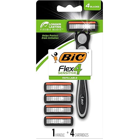 Amazon.com: BIC Comfort 3 Refillable Three-Blade Disposable Razor for ...