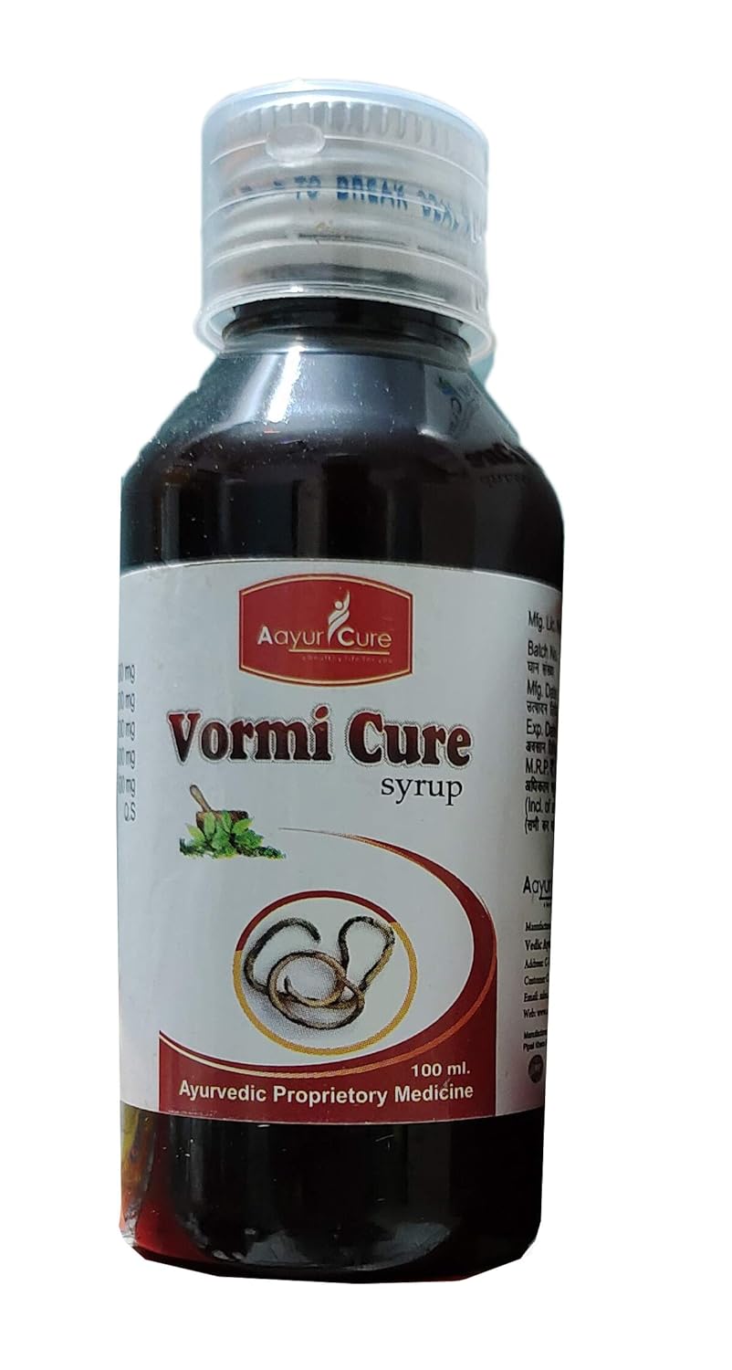 Buy Aayur Cure Vormi Cure Syrup-100ml Online at Low Prices in India ...