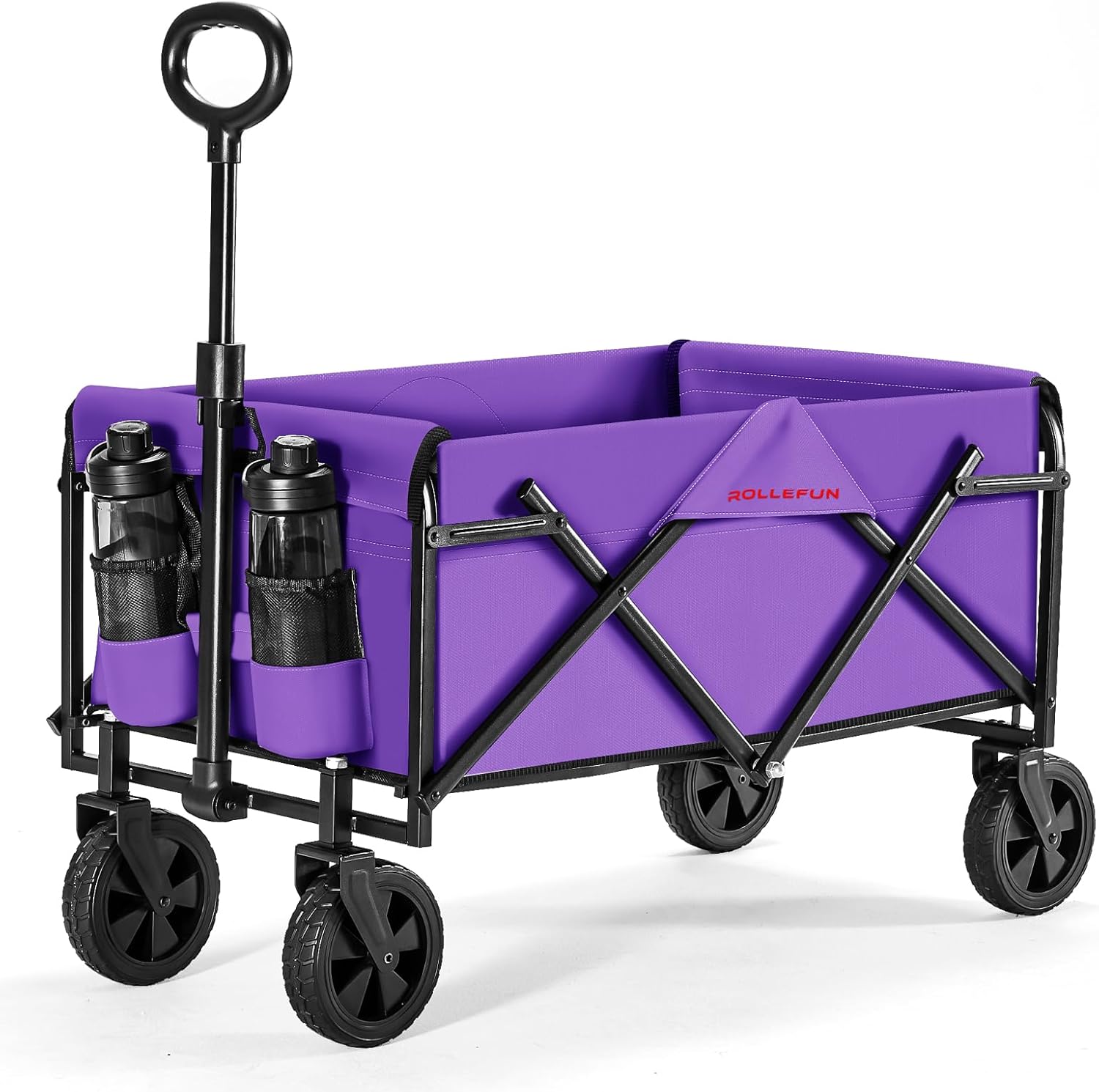 Amazon.com : Rollefun Foldable Wagon Cart with Wheels - Heavy Duty ...
