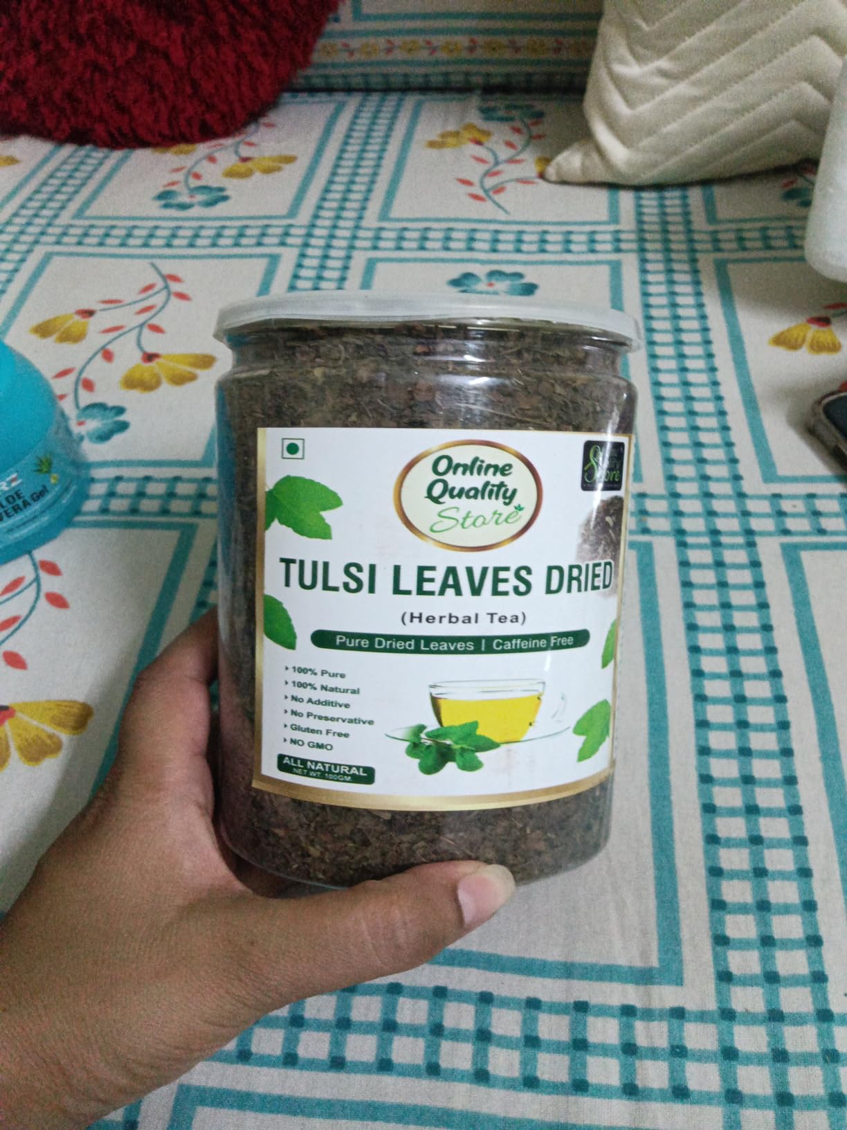 Online Quality Store Tulsi Tea -100g | Tulsi Dried Leaves Herbal Green ...