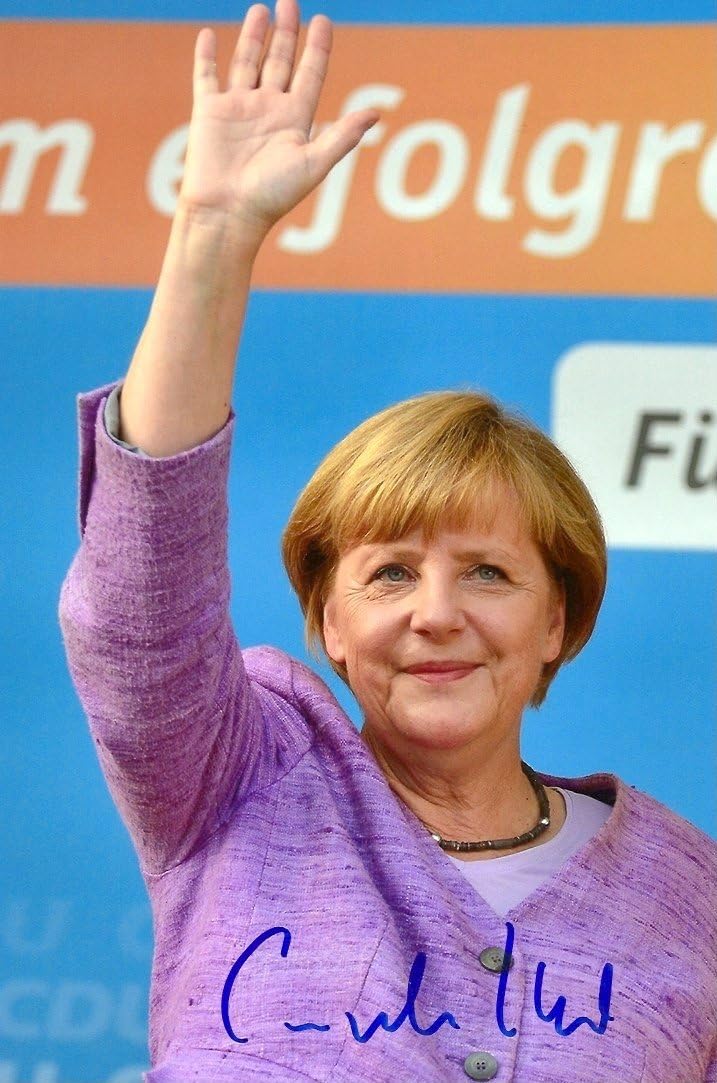 Amazon.com: Angela Merkel CHANCELLOR of GERMANY autograph, In-Person ...