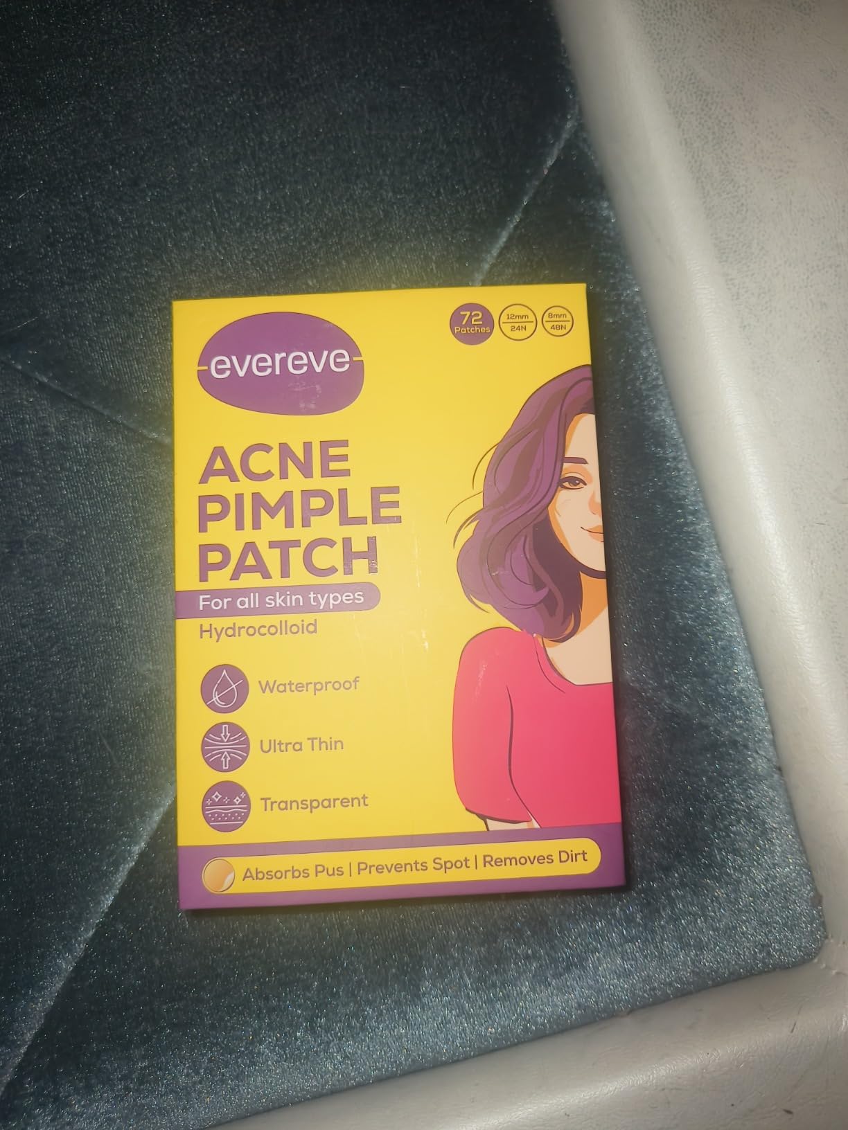 Evereve Acne Pimple Patch for Face, 72 Hydrocolloid Waterproof Patches ...