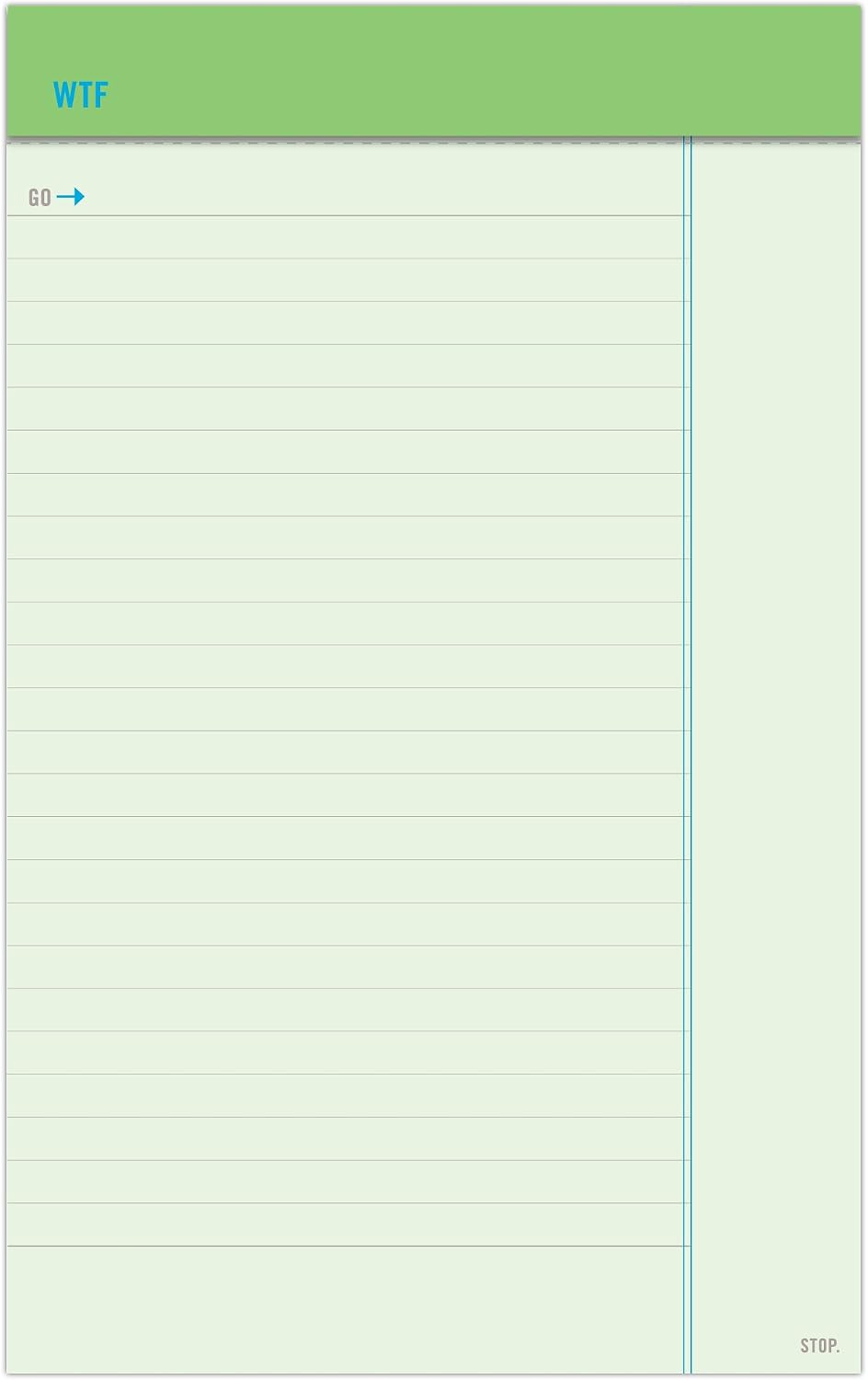 Amazon.com: Knock Knock Small Lined WTF Pad, 60 Sheets