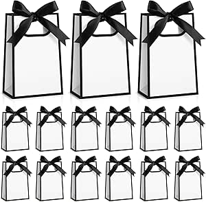 Amazon.com: Kolldenn 24 Pcs Small Gift Bags with Bow 6.3 x 3.9 x 2.8 ...