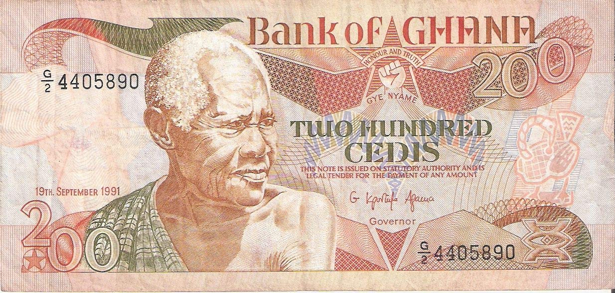 Rare Ghana 200 Cedis Note 1991 : Amazon.in: Toys & Games