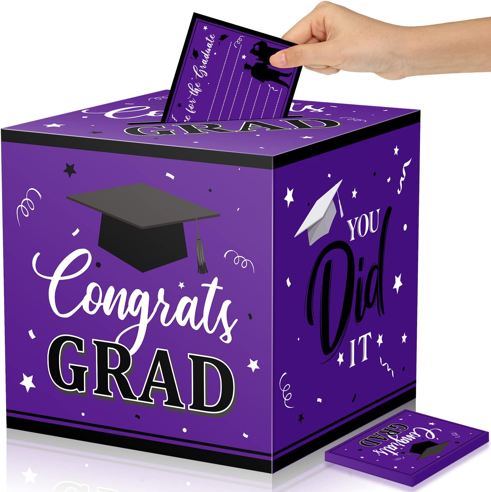 Amazon.com: Graduation Cards Box 2024 Grad Party Wish Card Holder Box ...
