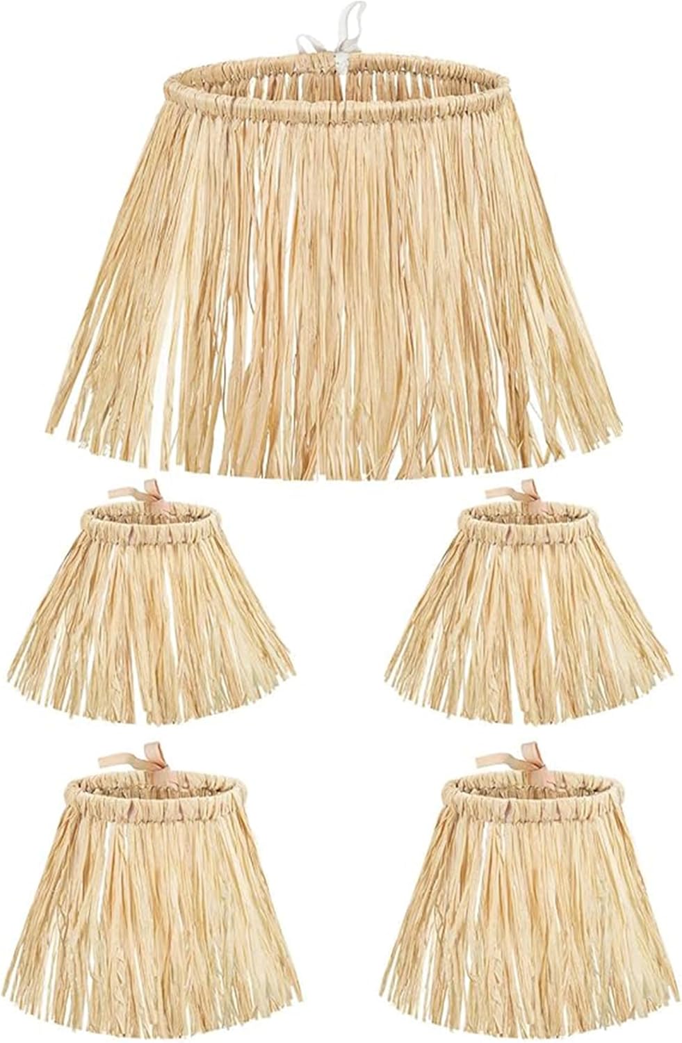 Amazon.com: Hicarer 5 Pieces Scarecrow Straw Kit Raffia Scarecrow ...