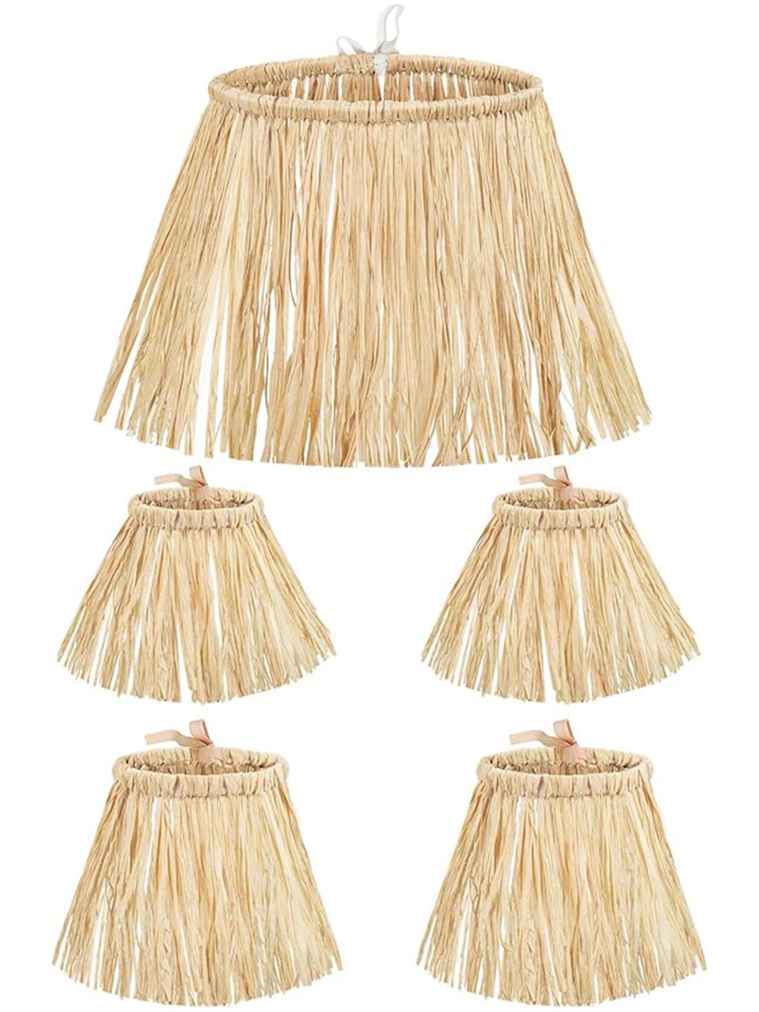 Amazon.com: Hicarer 5 Pieces Scarecrow Straw Kit Raffia Scarecrow ...