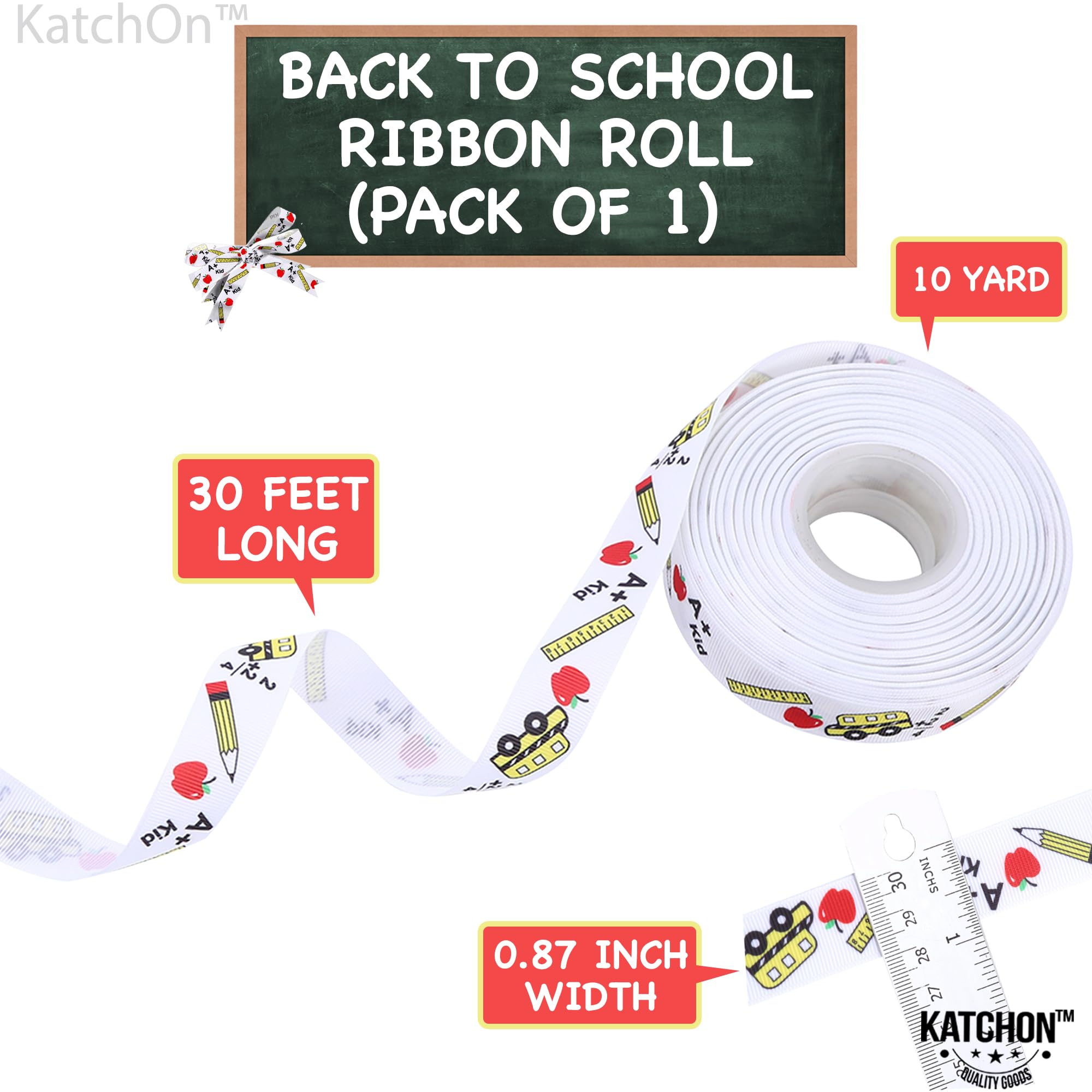Snapklik.com : Back To School Ribbon For Crafts - 10 Yard Back To ...