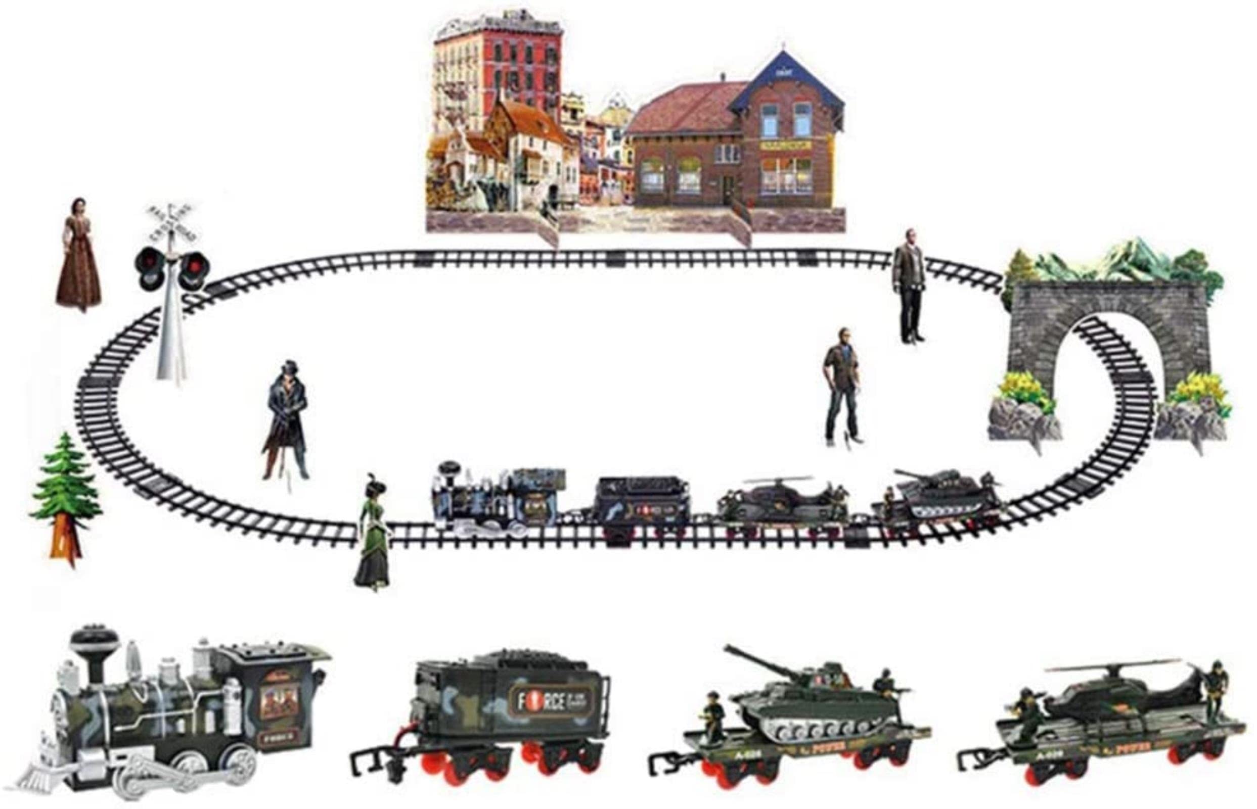 Buy Taek-cheon Train Set, Battery Operated Ready to Play Steam ...