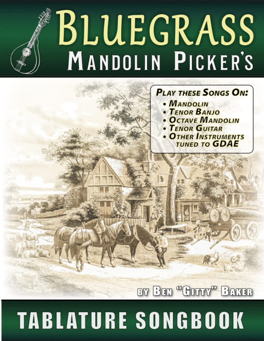 Amazon.com: Bluegrass Mandolin Picker's Tablature Songbook: 50 Old-Time ...