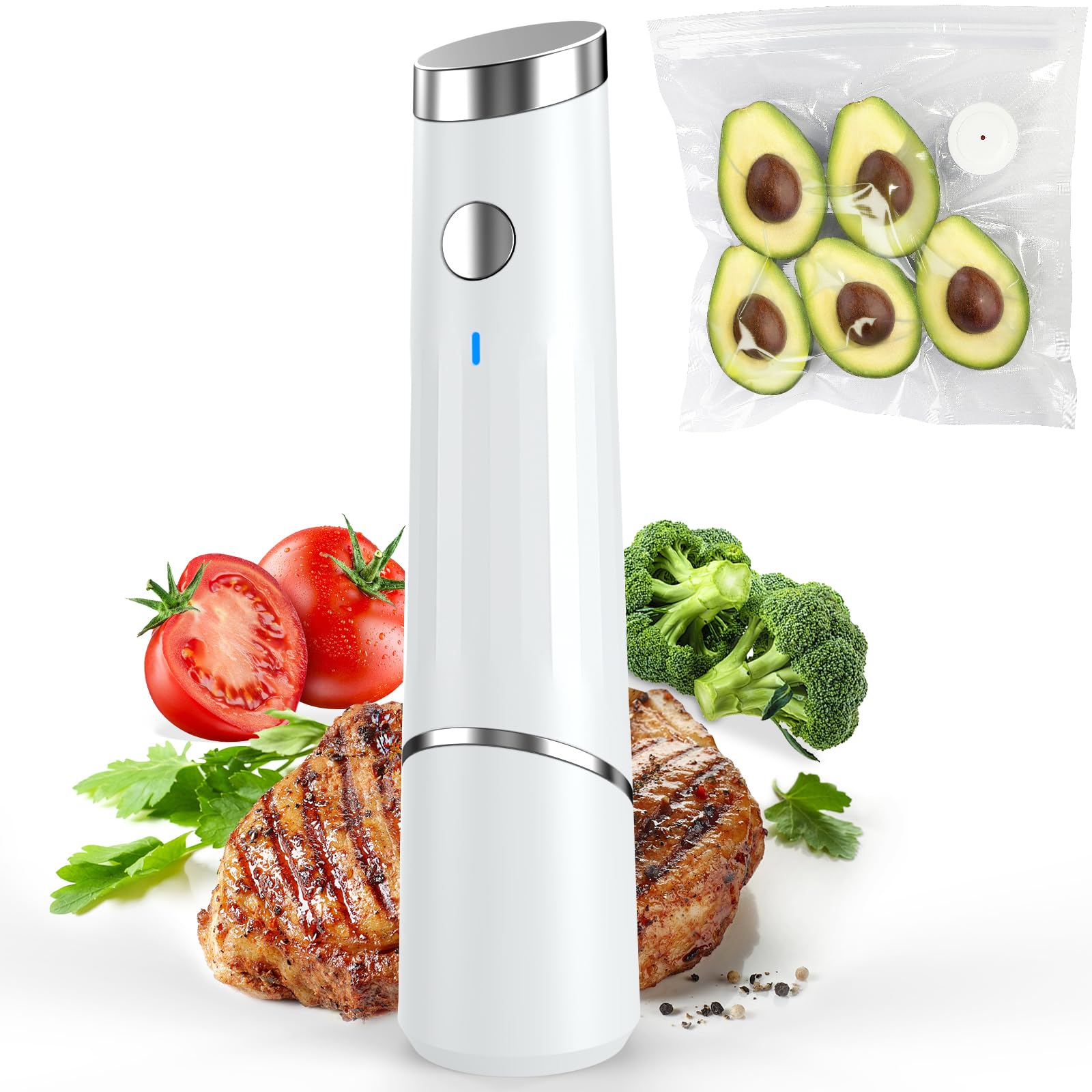 Machine à emballer sous vide, économiseur d'aliments portable sans fil ...