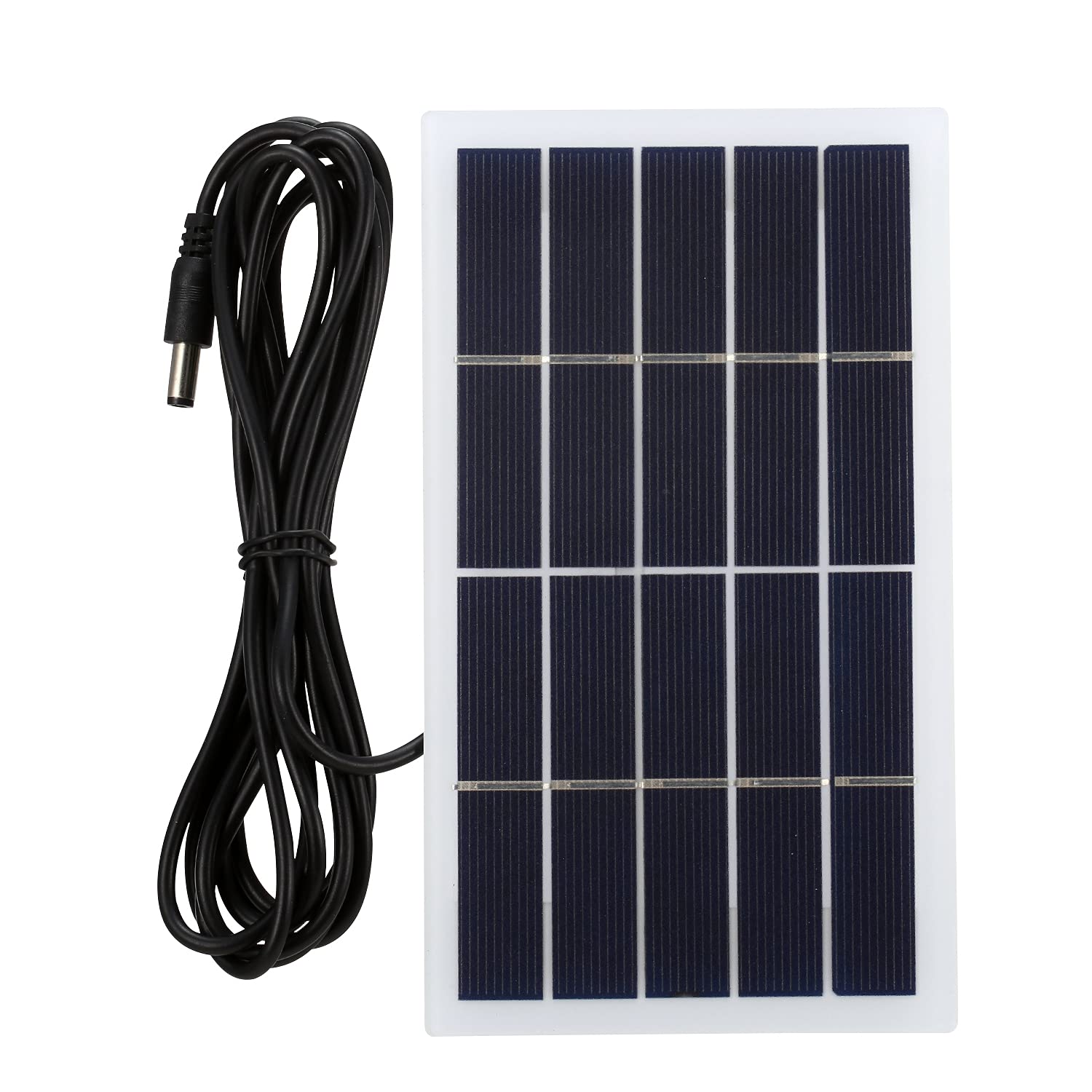 NEE 2W 5V Solar Panel with DC Port Polyline Silicon Solar Cell DIY ...