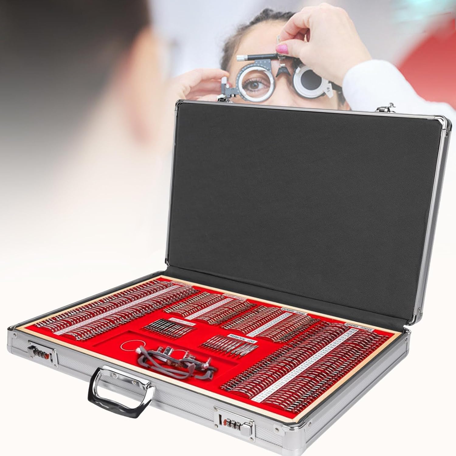 YMAOMAO Optical Trial Lens Set Optometry Kit, 266 PCS Optical Trial ...