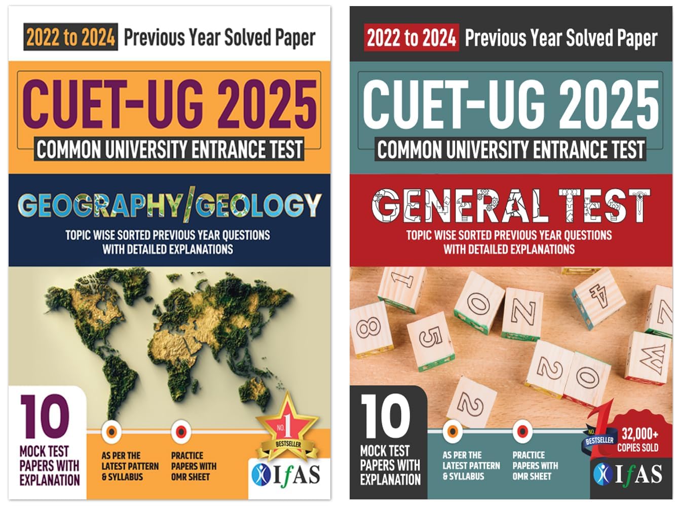 CUET UG Geography and General Test Combo Book 2026 | Previous Year ...