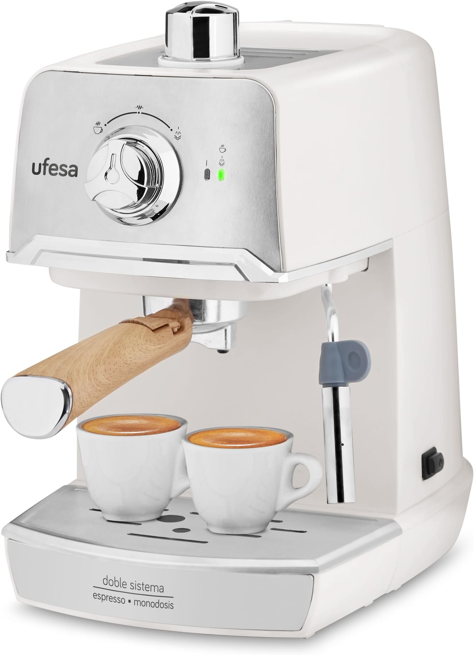 Ufesa CE7238 Machine à Café Expresso et Cappuccino, Buse Vapeur, 20 ...