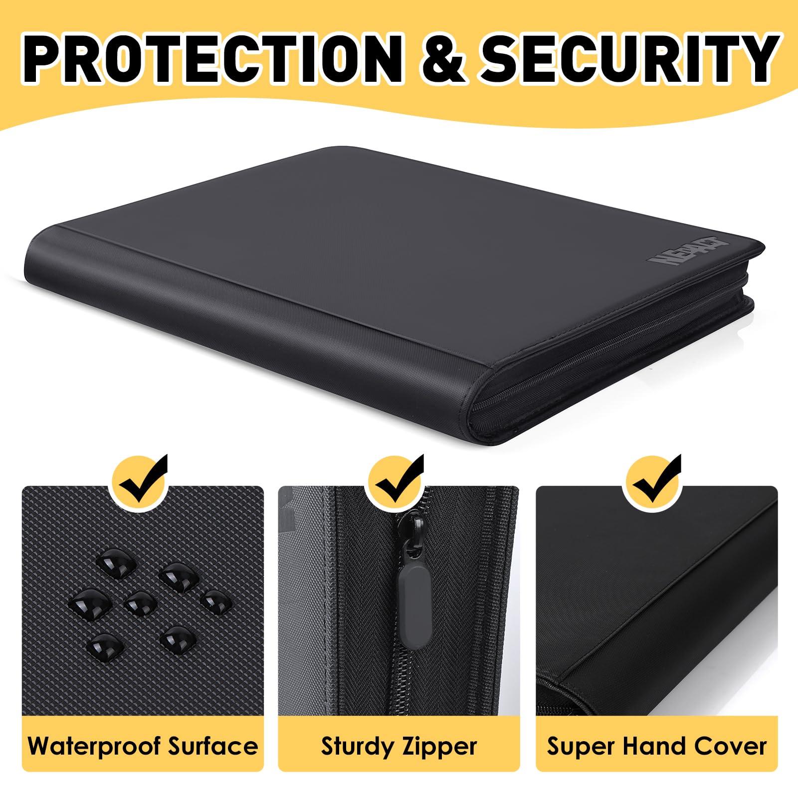 Snapklik.com : 16 Pocket Card Binder,1280 Ringless Double Sided Pocket ...